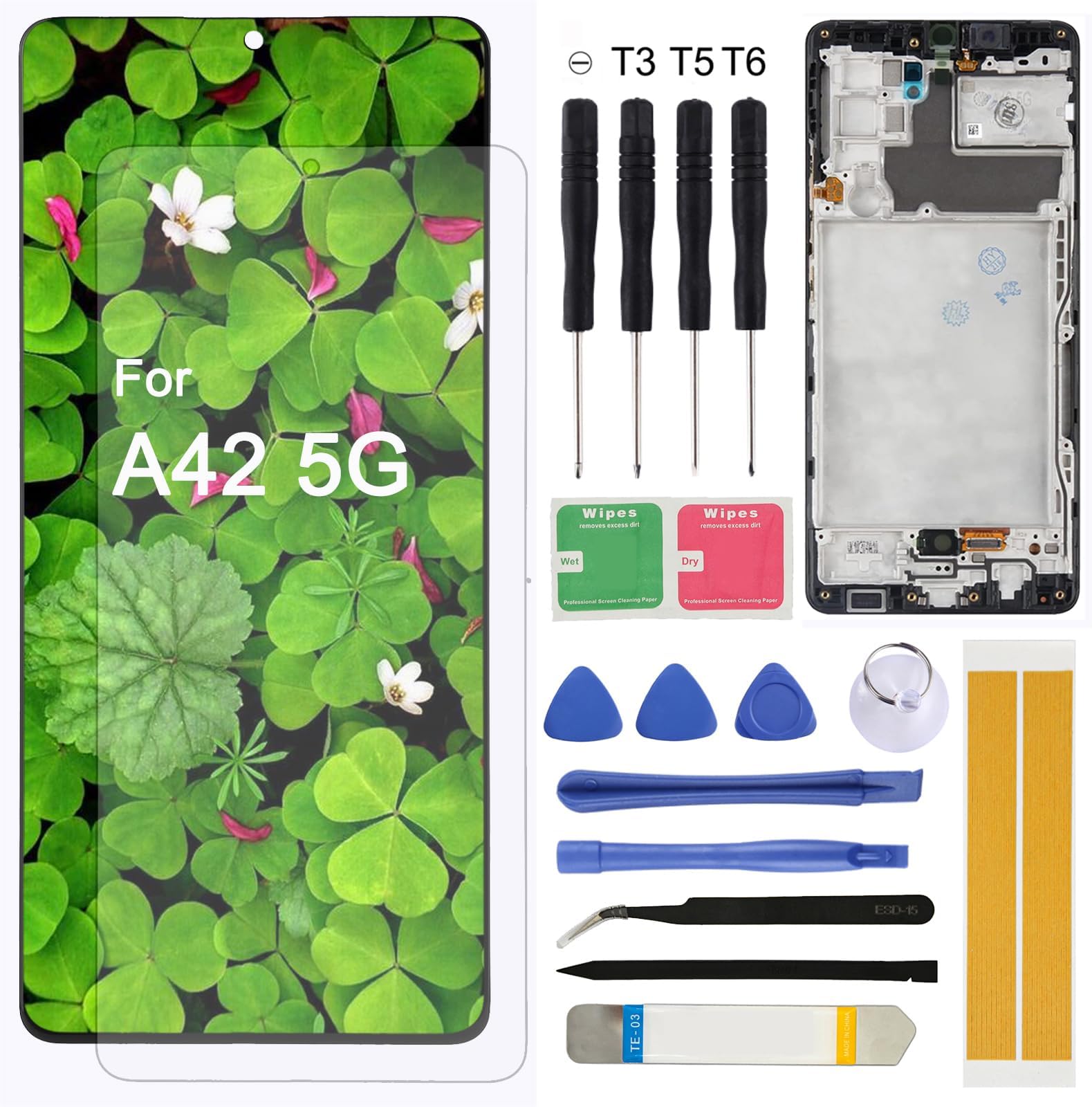 Amazon.com: Qinqiyue for Samsung Galaxy A42 5G Screen Replacement for ...