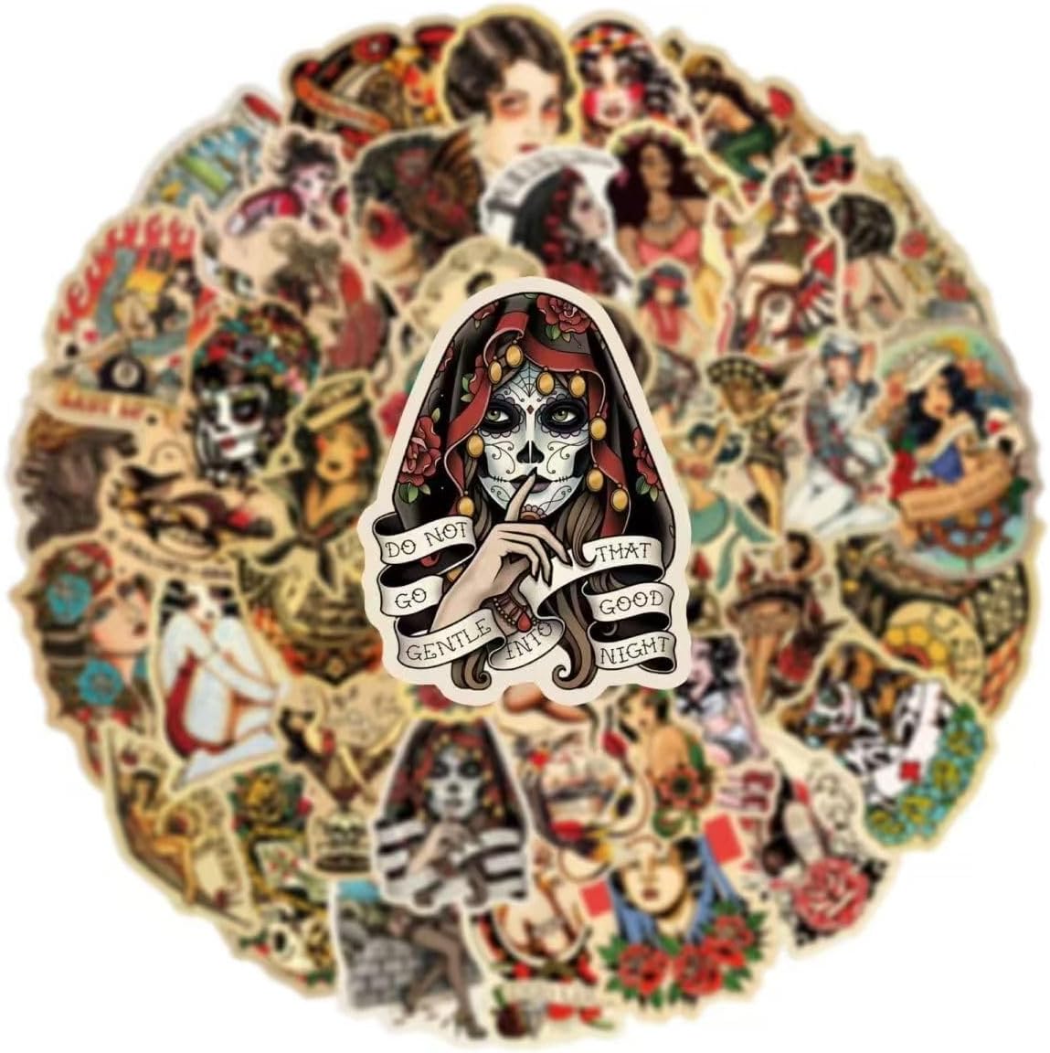 Amazon.com: 100pcs Vintage Stickers for Adults - Sexy Pinup Girl ...