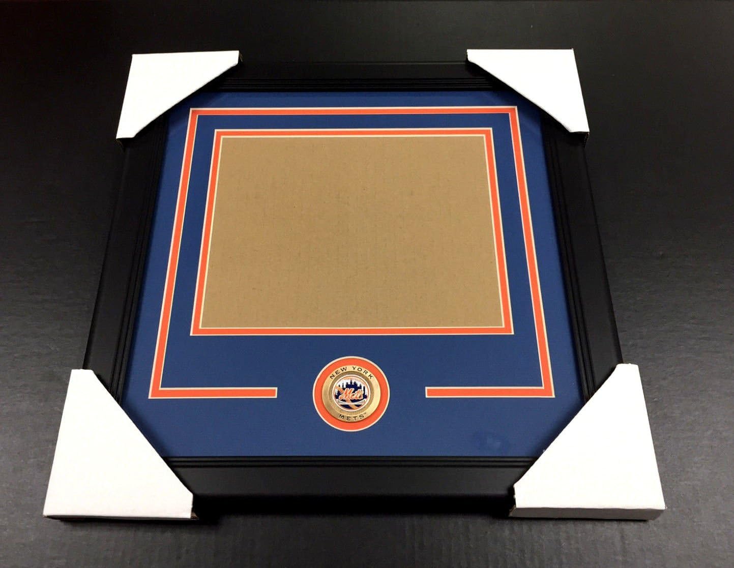 Amazon.com: NEW YORK METS Medallion Frame Kit 8x10 Photo Double Mat ...