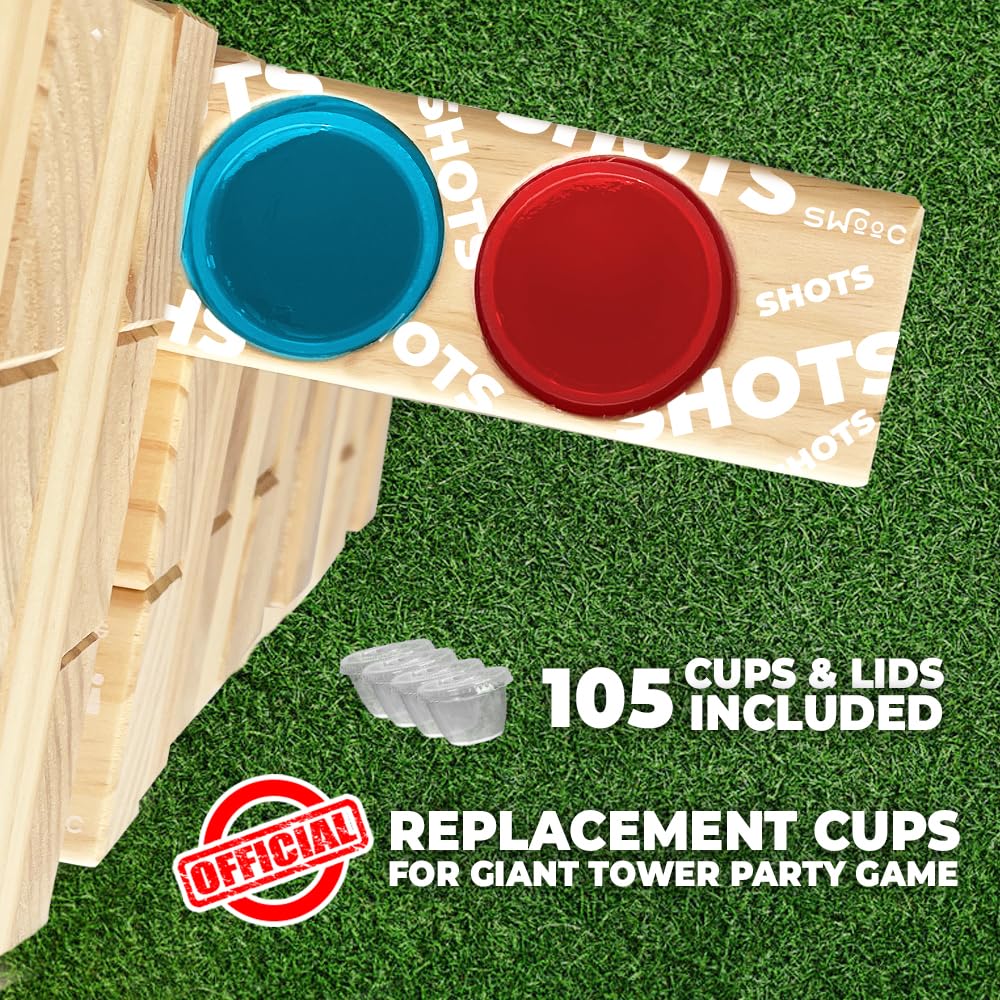 Snapklik.com : SWOOC Games 105 Extra/Replacement Gelatin Shot Cups ...