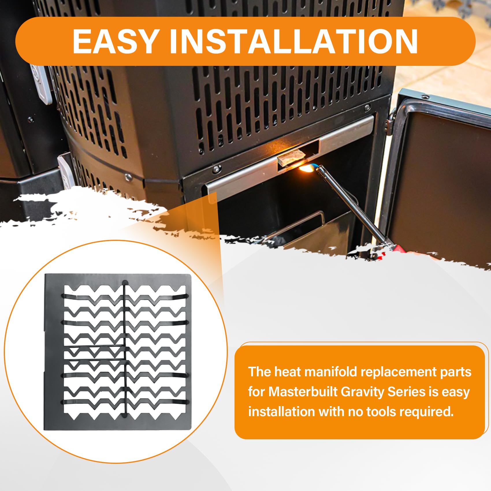 Snapklik.com : Grill Charcoal Grate Replacement For Masterbuilt Gravity ...