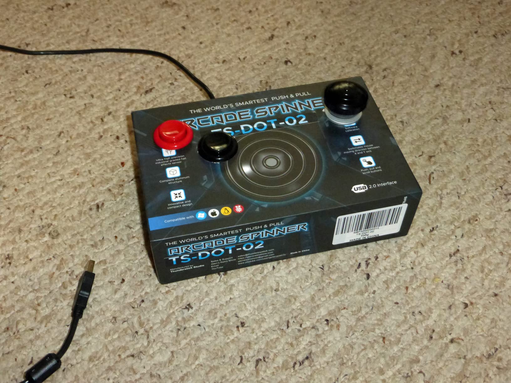 Amazon.com: GRS Push & Pull Arcade Spinner : Toys & Games