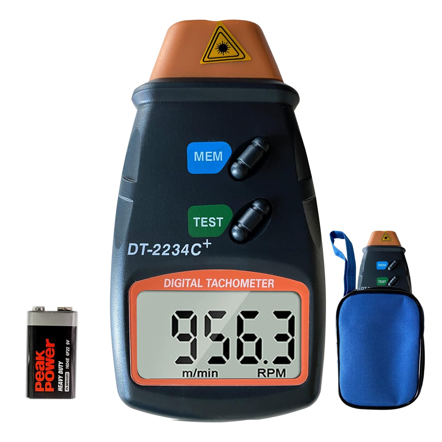 Amazon.com: Digital Laser Photo Tachometer Gauce for car,Wheels,Engines ...