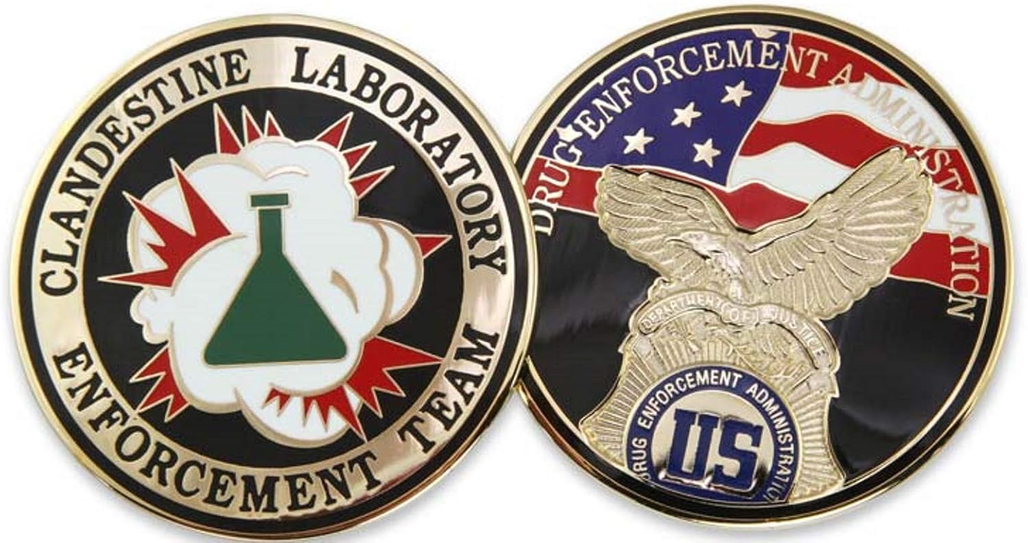 Amazon.com: DEA Clandestine Laboratory Enforcement Team Challenge Coin ...
