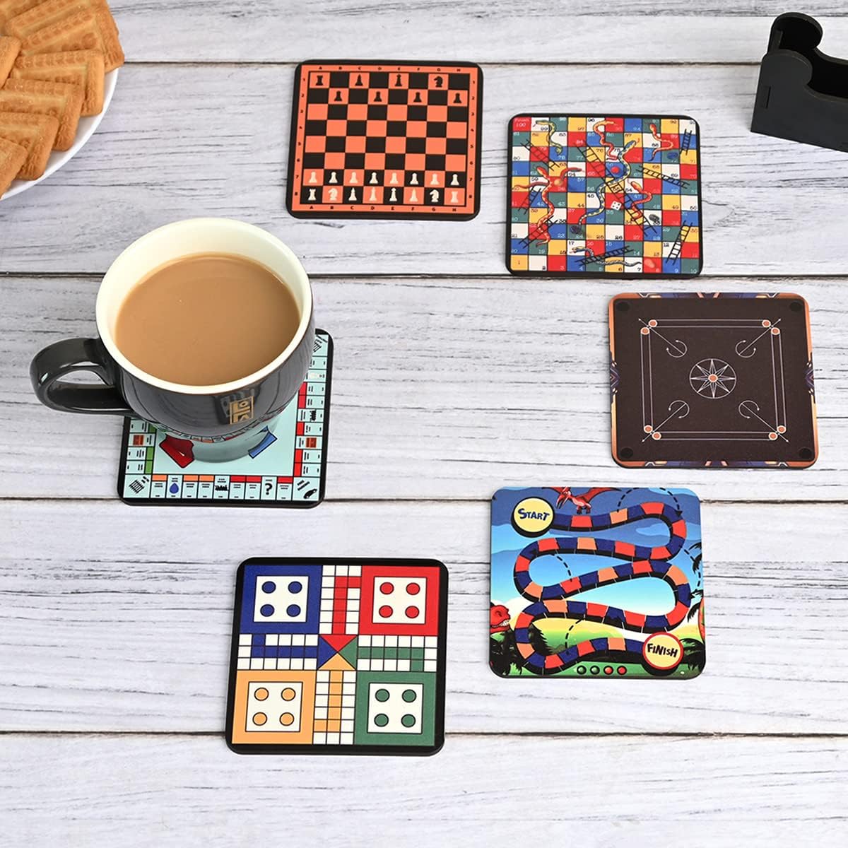 Paper Plane Design Tea Coaster Set Wooden Decorative Coasters Set. Home ...