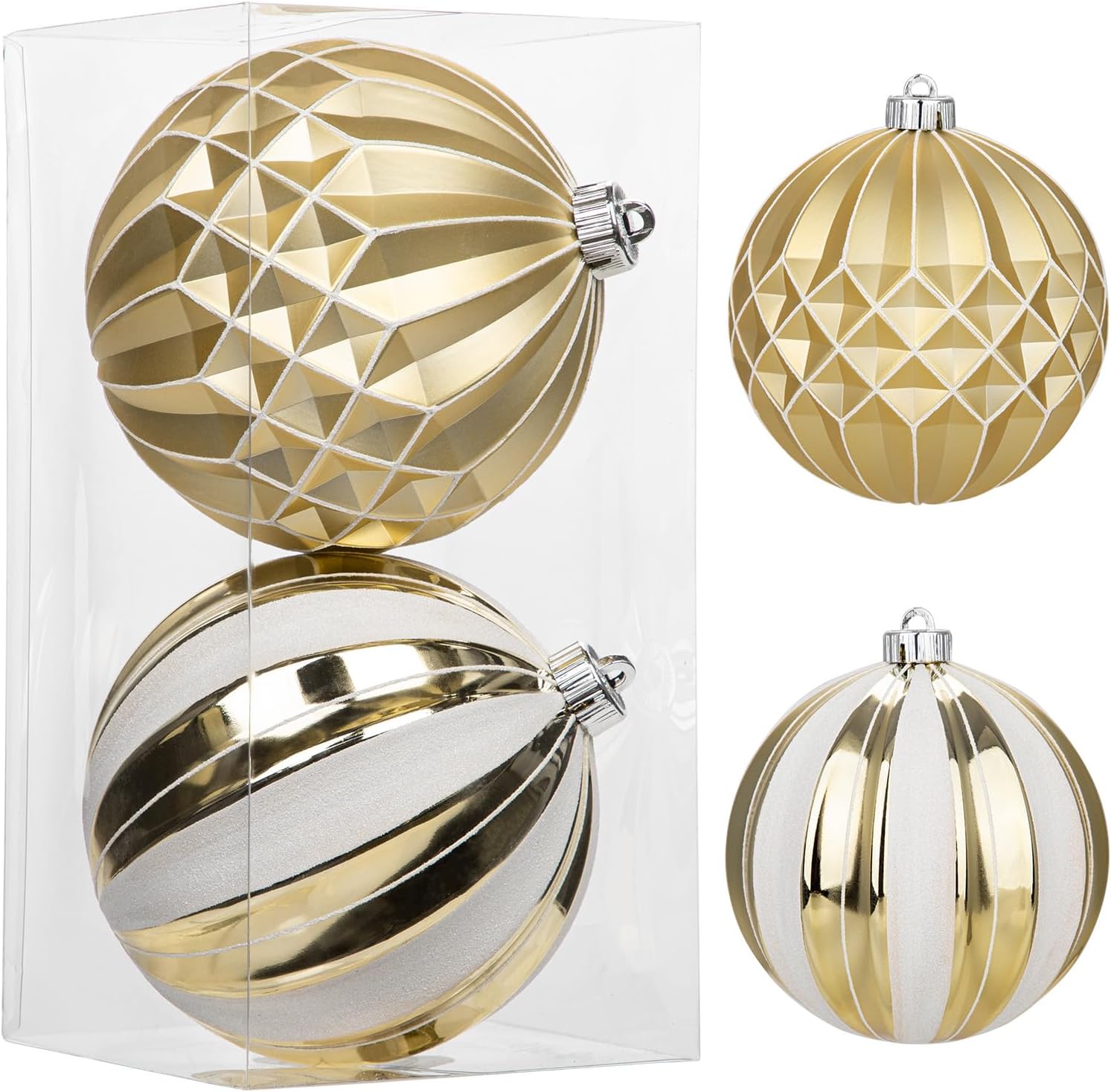 Amazon.com: Briful 6'' Extra Large Christmas Ornaments for Trees ...