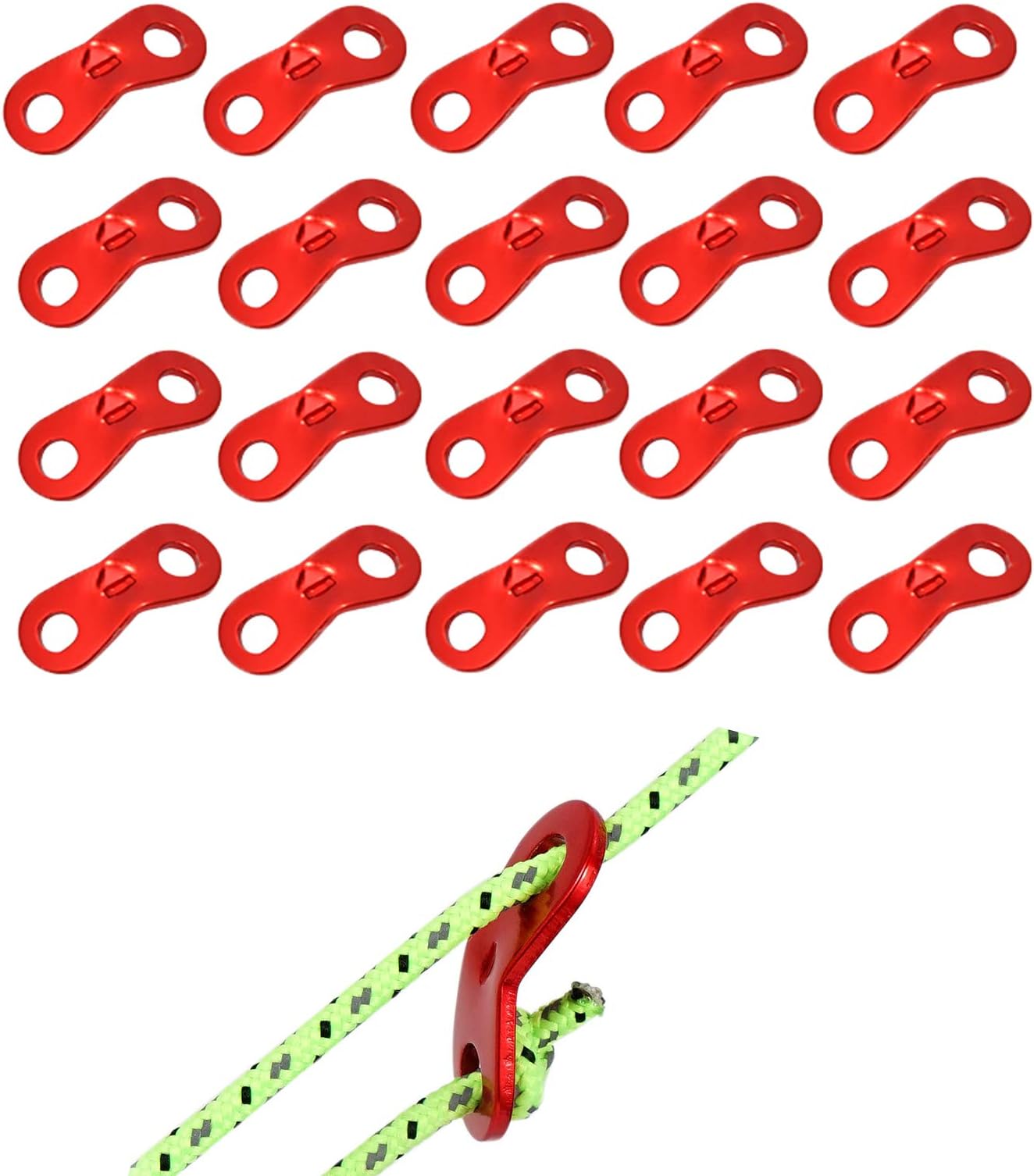 Ultralight Stainless Steel Cord Guylines Adjuster ,with 3 Holes for ...