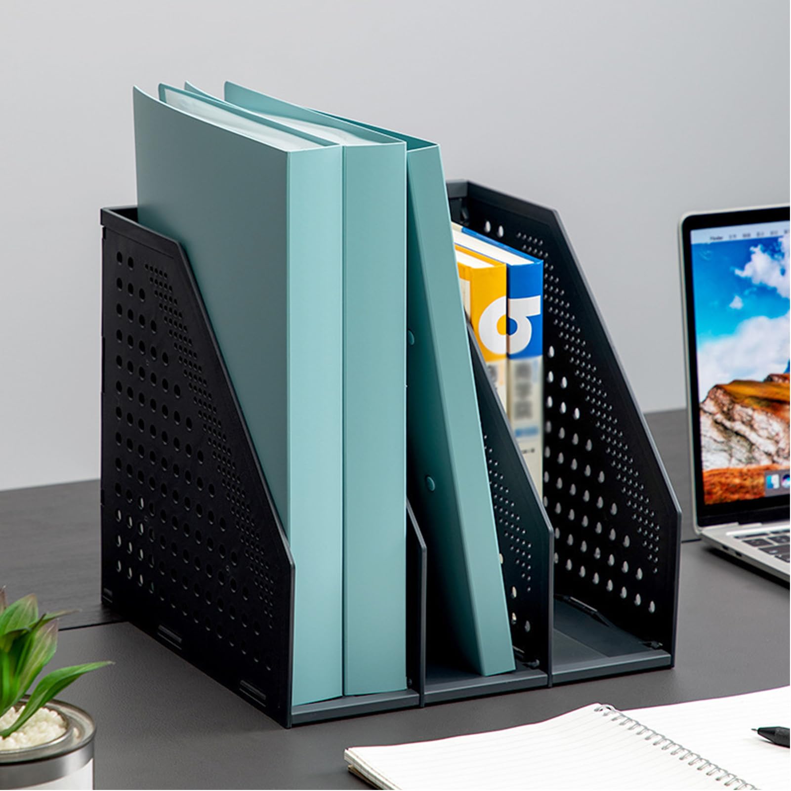 Snapklik.com : GoldOrcle 3 Compartments Desk File Organizer Magazine ...