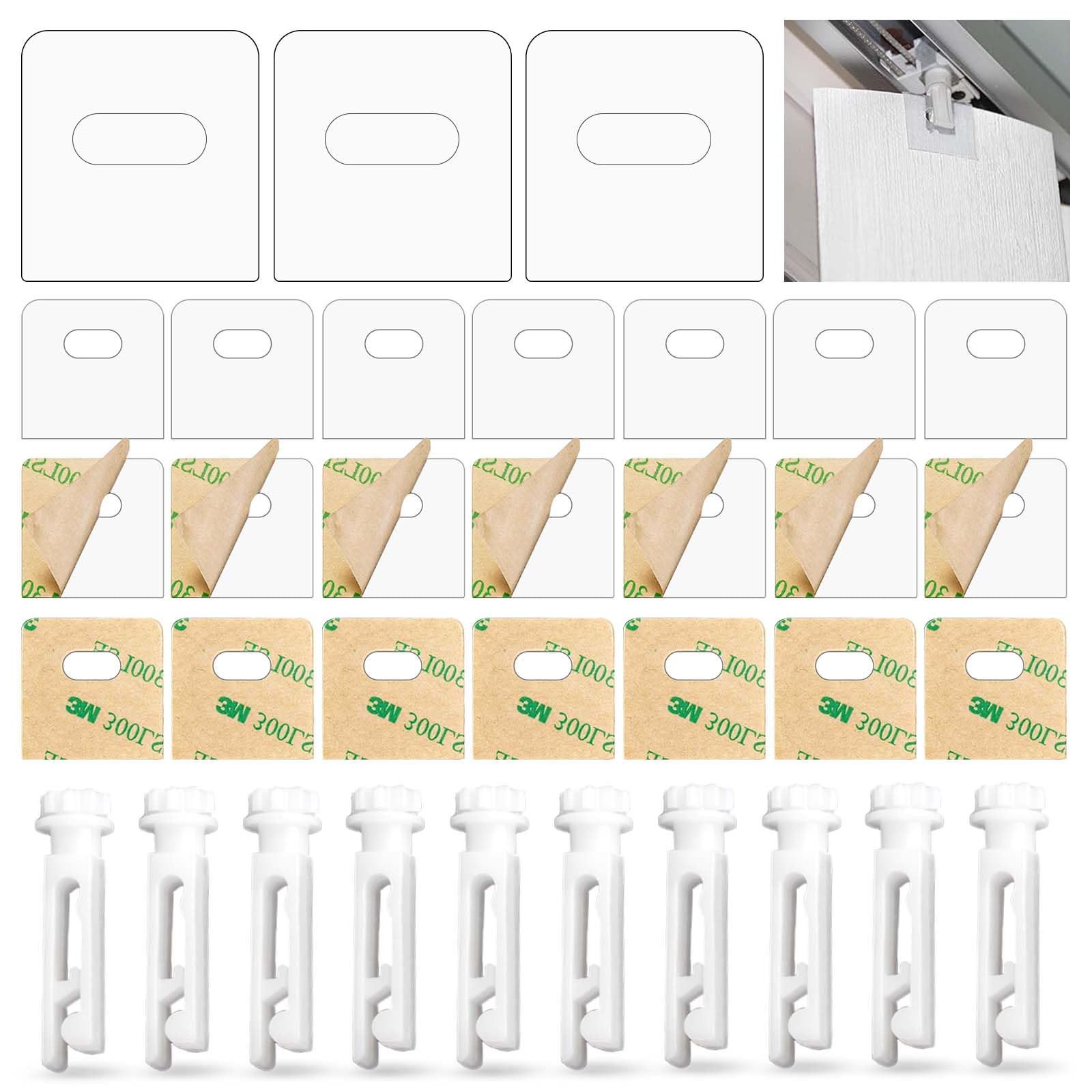 Amazon.com: 40 Pack Clear Vertical Blind Repair Tabs Sets with Vertical ...