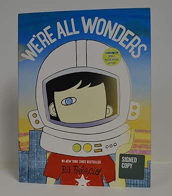 R.J. PALACIO signed 'We're All Wonders' Hardcover Book FIRST EDITION at ...