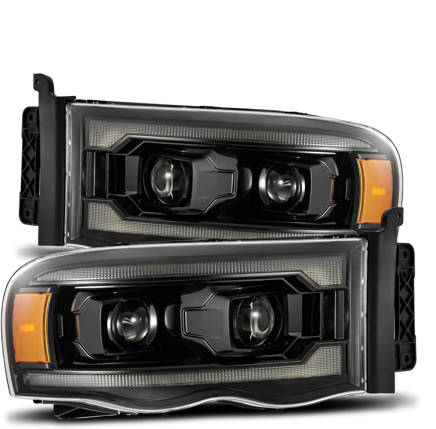 Amazon.com: AlphaRex (LUXX-Series) 02-05 Ram Projector Headlights Alpha ...