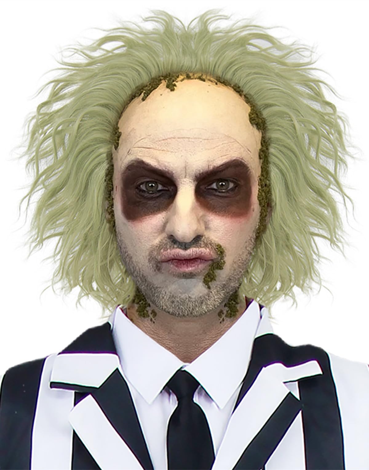 Amazon.com : Ruina Wigs for Costume Men with Makeup Set Green Wig for ...