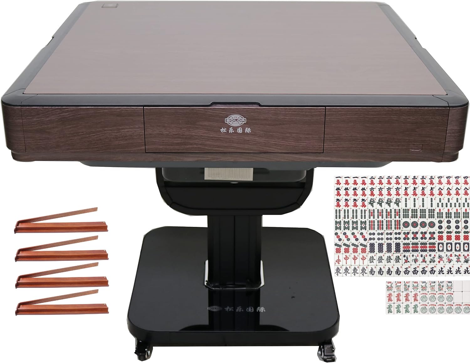 Amazon.com: USA Mahjong Table Ultra-Thin Automatic Mahjong Table Roller ...