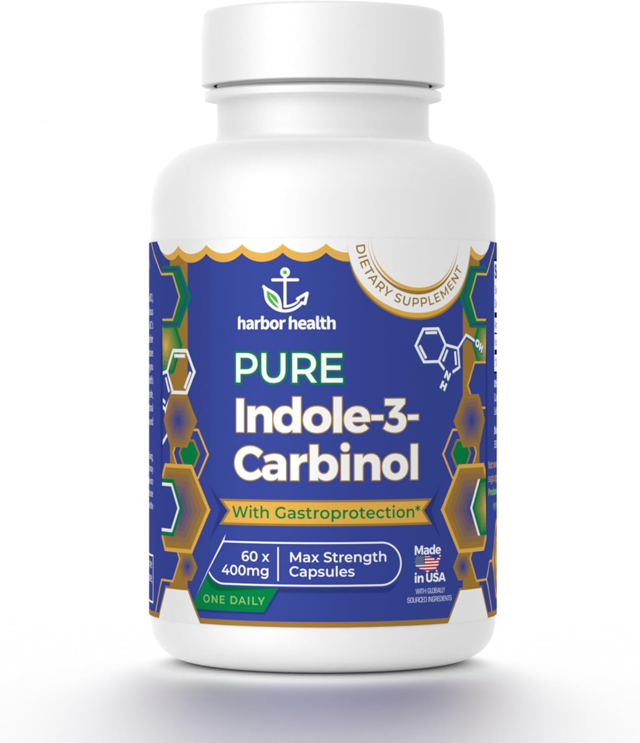 Amazon.com: Harbor Health I3C Indole-3-Carbinol 400mg per Capsule - 60 ...