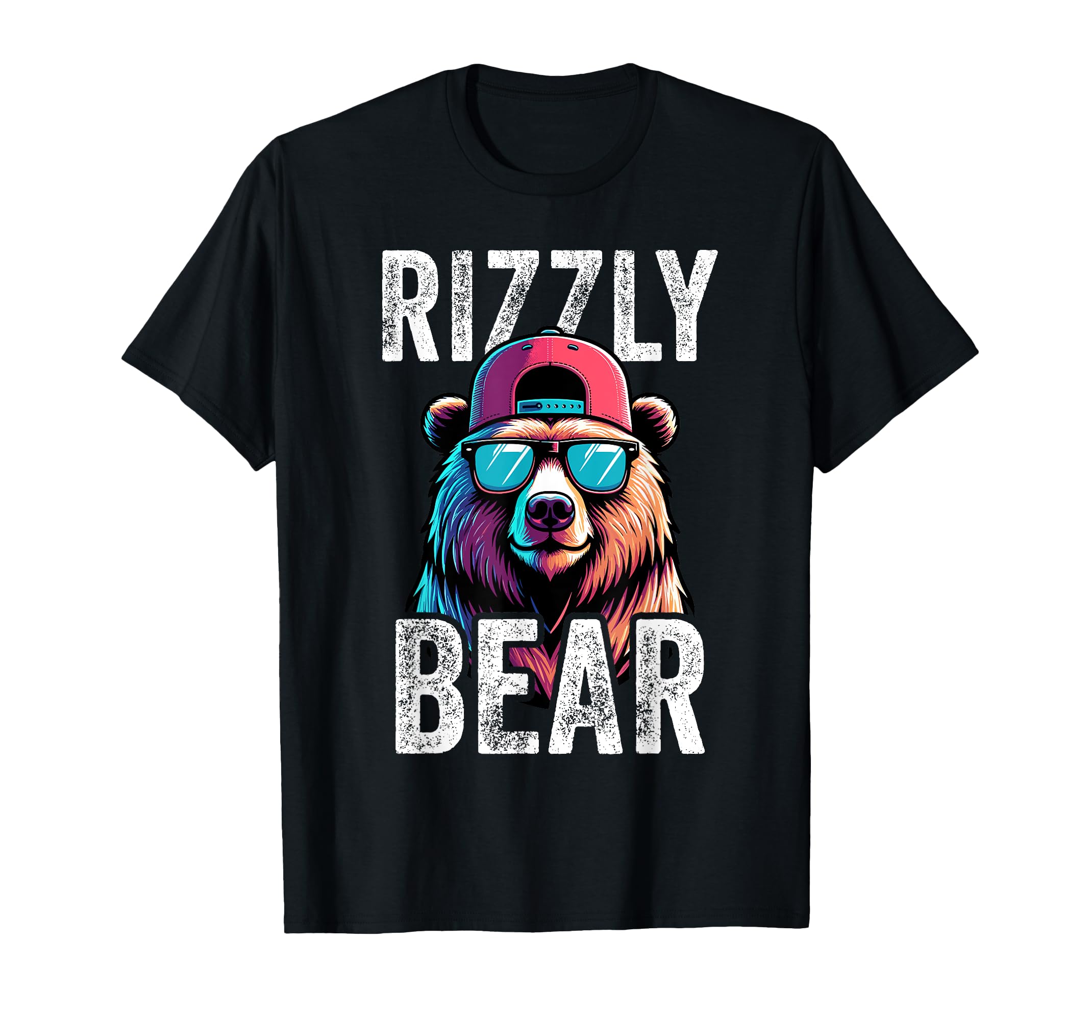 Amazon.com: Rizzly Bear Grizzly Bear W Rizz Rizzler Funny Rizz T-Shirt ...