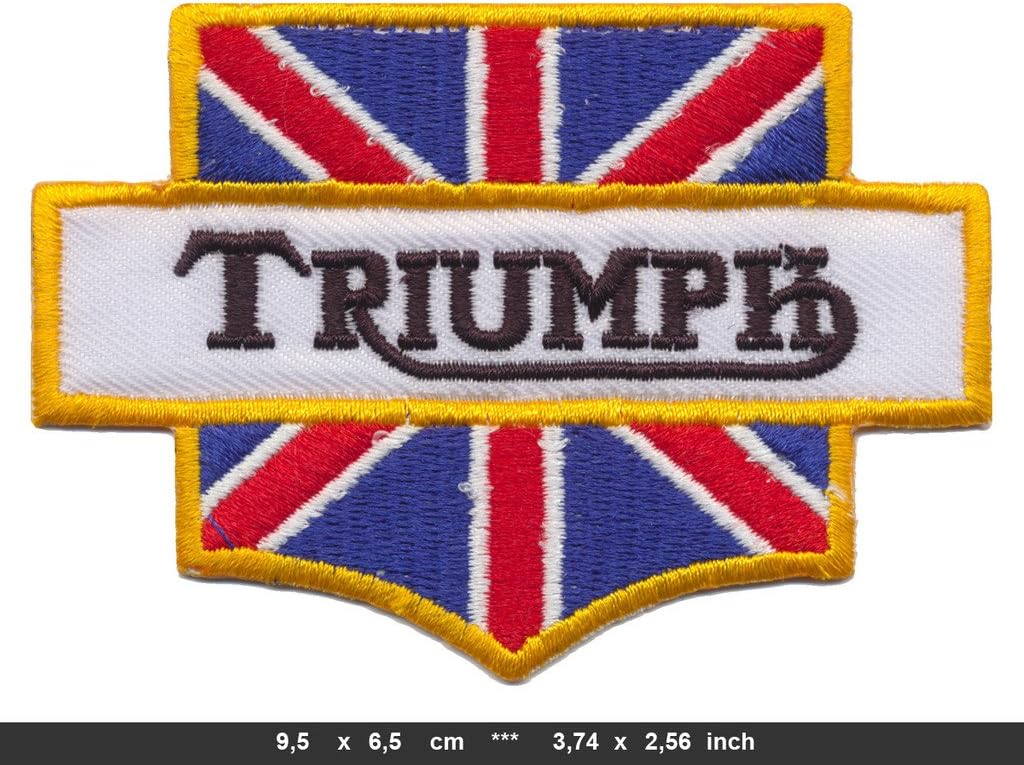 Amazon.com: Triumph Motorcycles Iron Sew On Cotton Patches Motorbikes ...