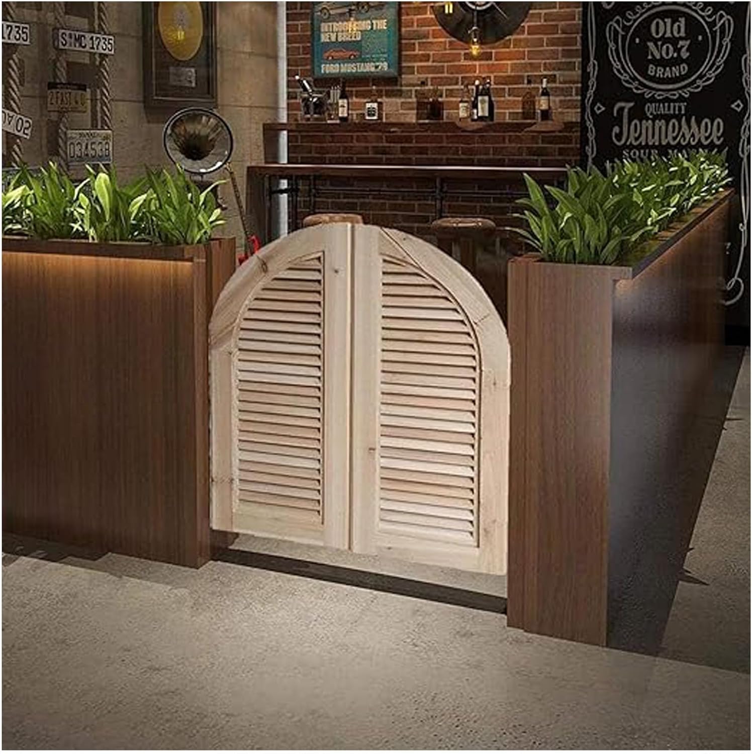 Amazon.com: ZARBAILRE Batwing Bar Door 51.18x35.43in, Restaurant ...