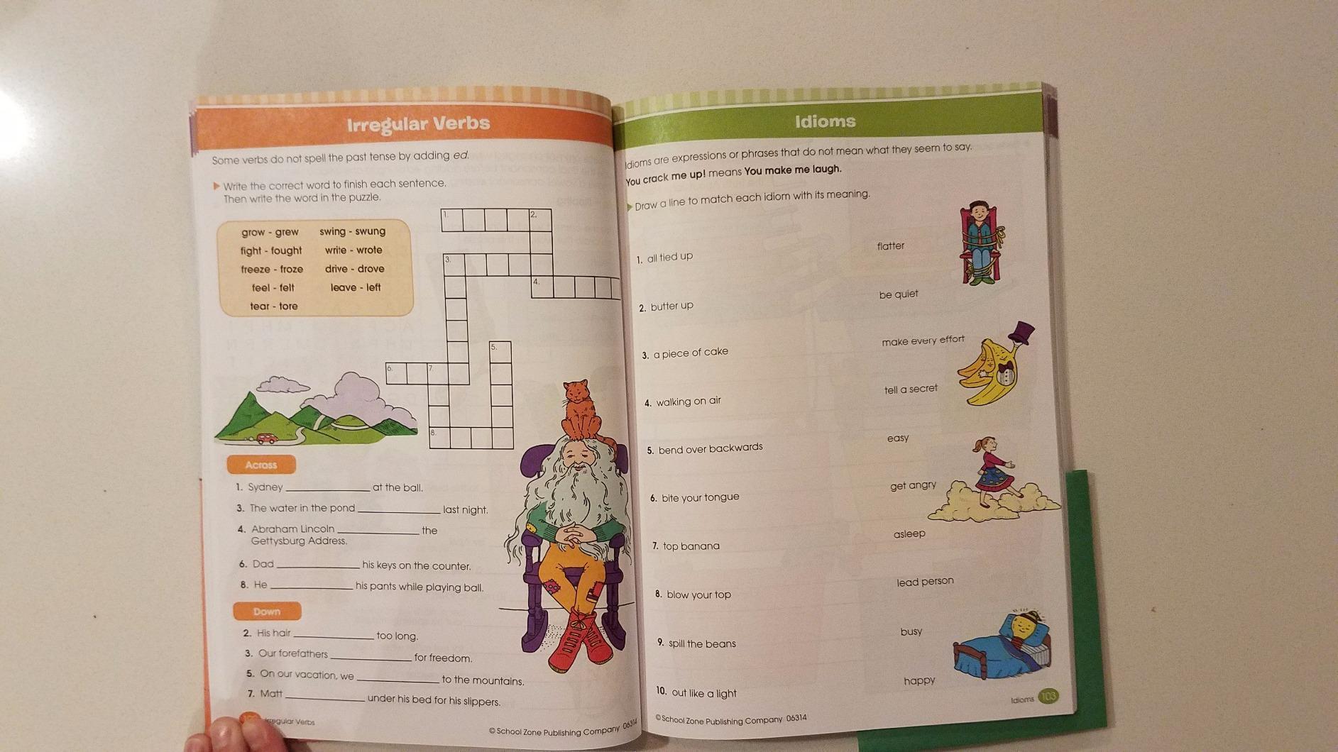 Amazon.com: School Zone Big Workbook, Third Grade - Ages 8-9 ...