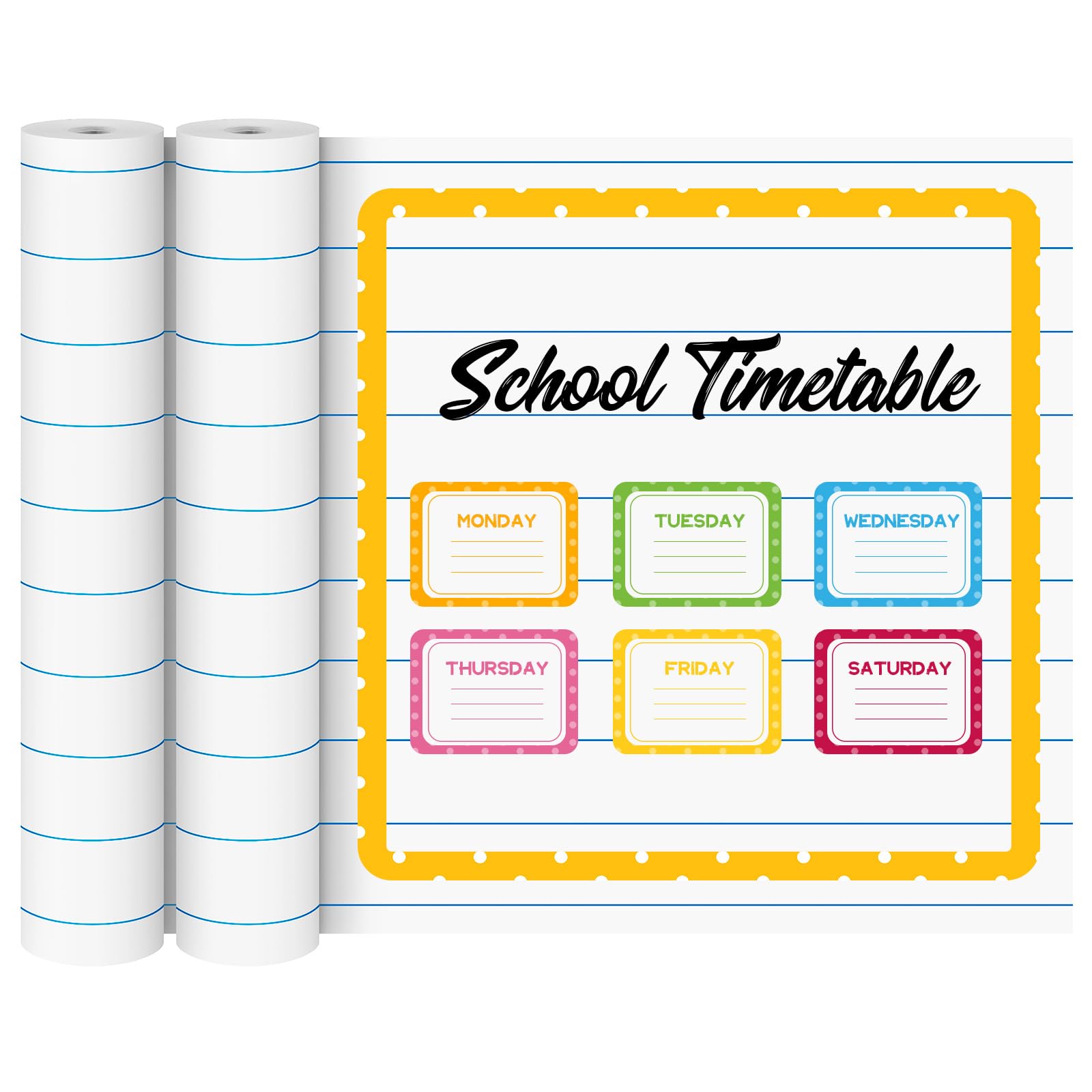 Amazon.com : Jetec 2 Rolls Bulletin Board Paper Roll 19.7 Inch x 394 ft ...