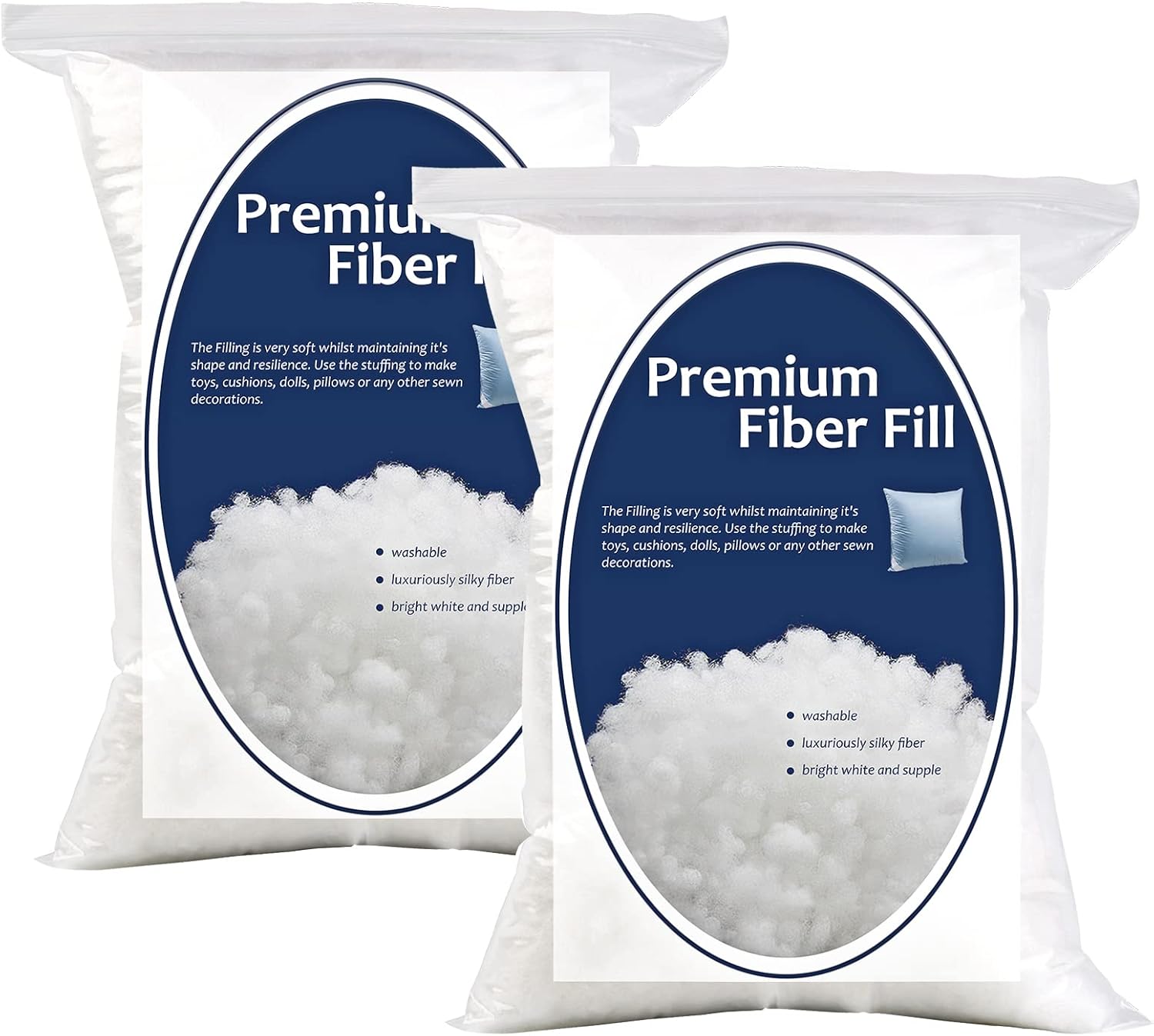 Bupete 300g/10.5oz Polyester Fiber Fill, Premium Fiber Fill Stuffing ...