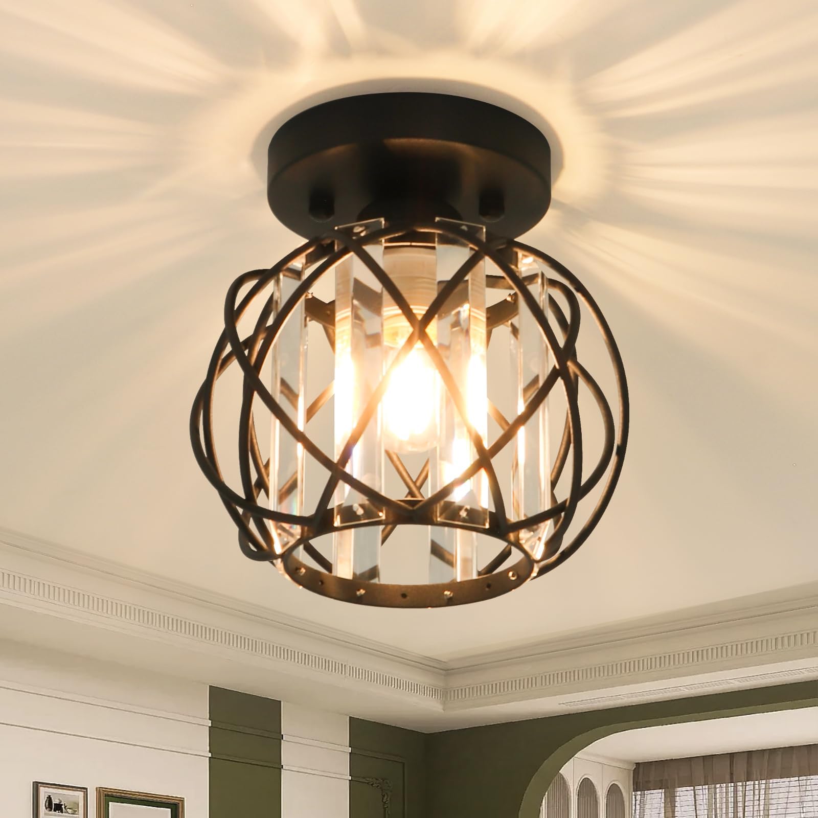 Hallway Ceiling Light fixtures,Flush Mount Ceiling Light Fixture E26 ...