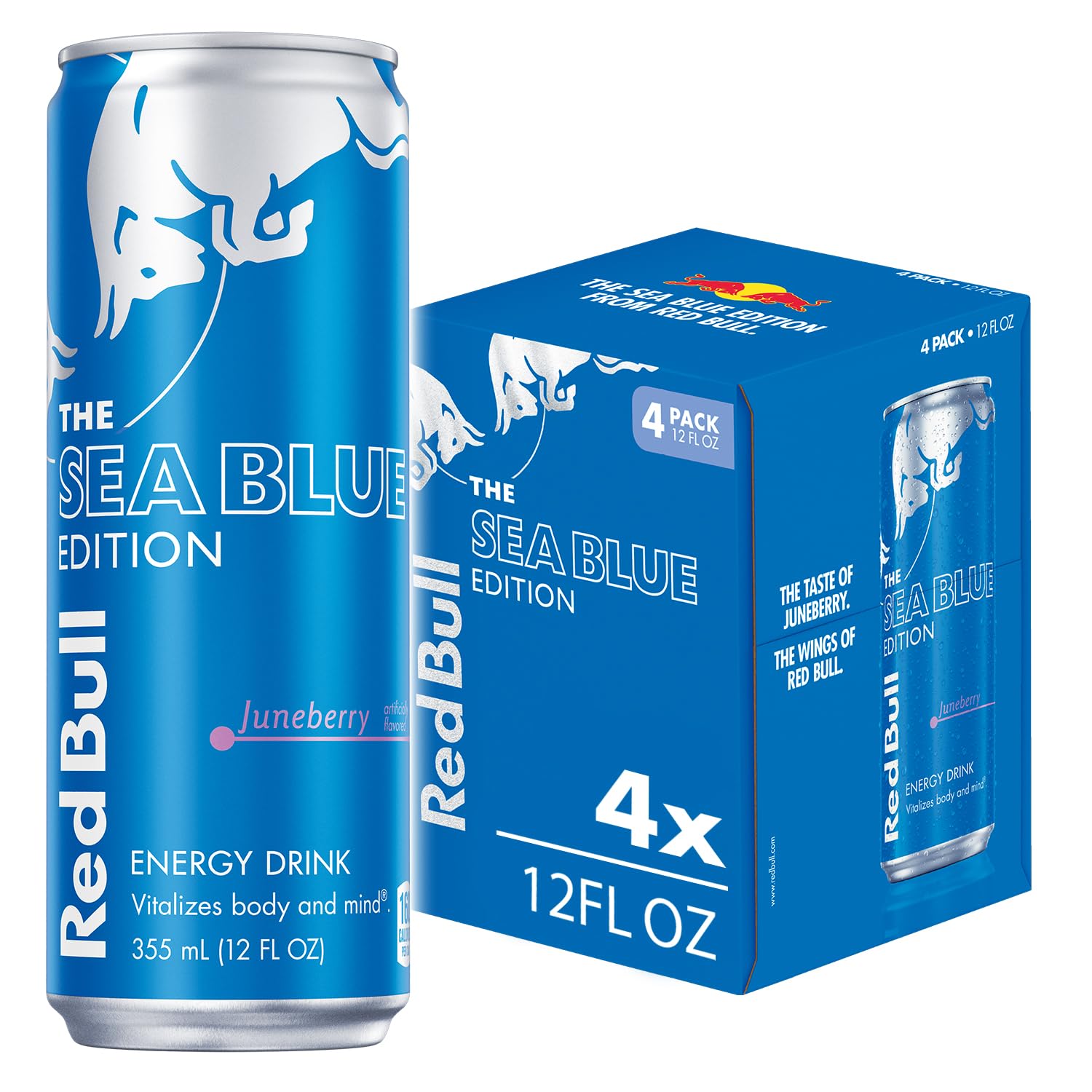 Red Bull Bebida energética Sea Blue Edition, 12 onzas líquidas, 4 latas – Yaxa Colombia