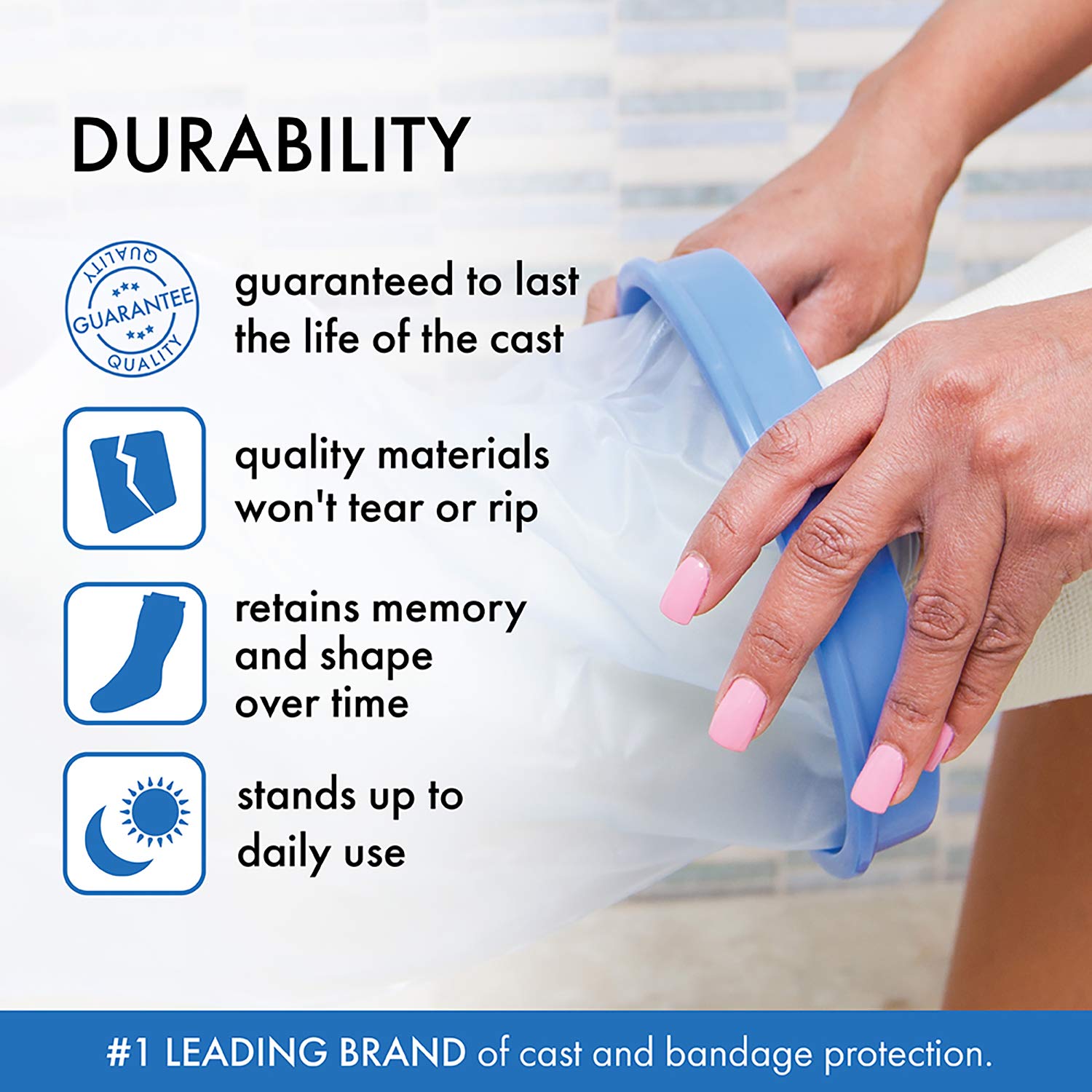 Brownmed Seal-Tight Original Cast Protector, Foot/Ankle 11 in. Length ...