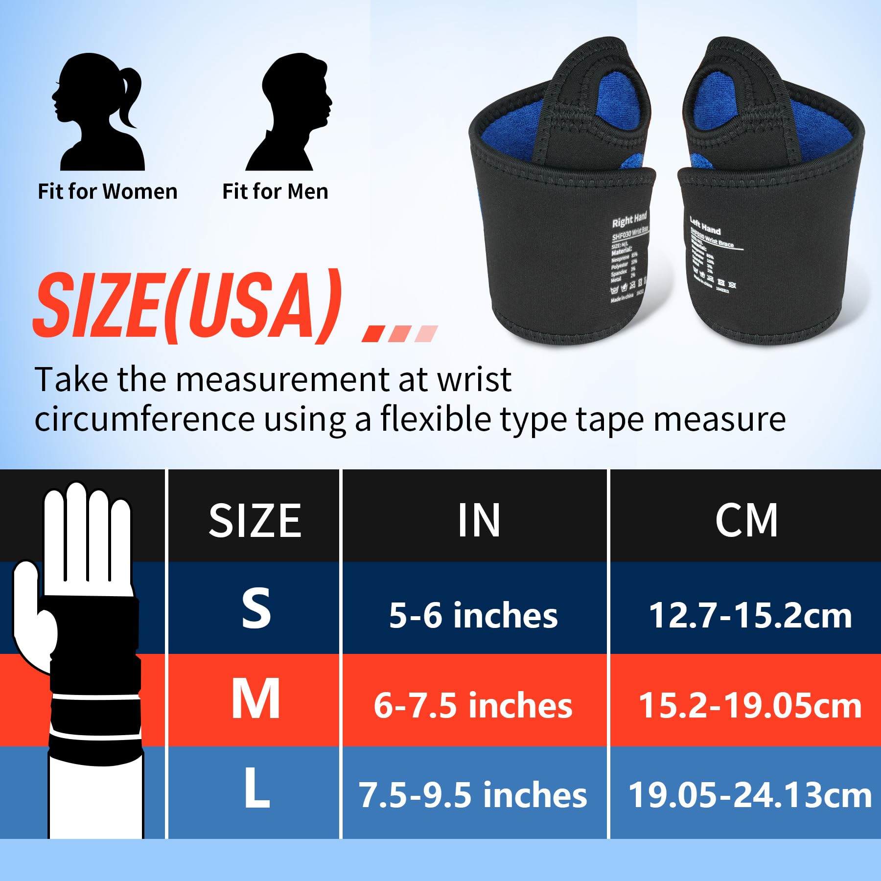 Snapklik.com : 2 Pack Wrist Wraps For Pain, Carpal Tunnel, Tendonitis ...