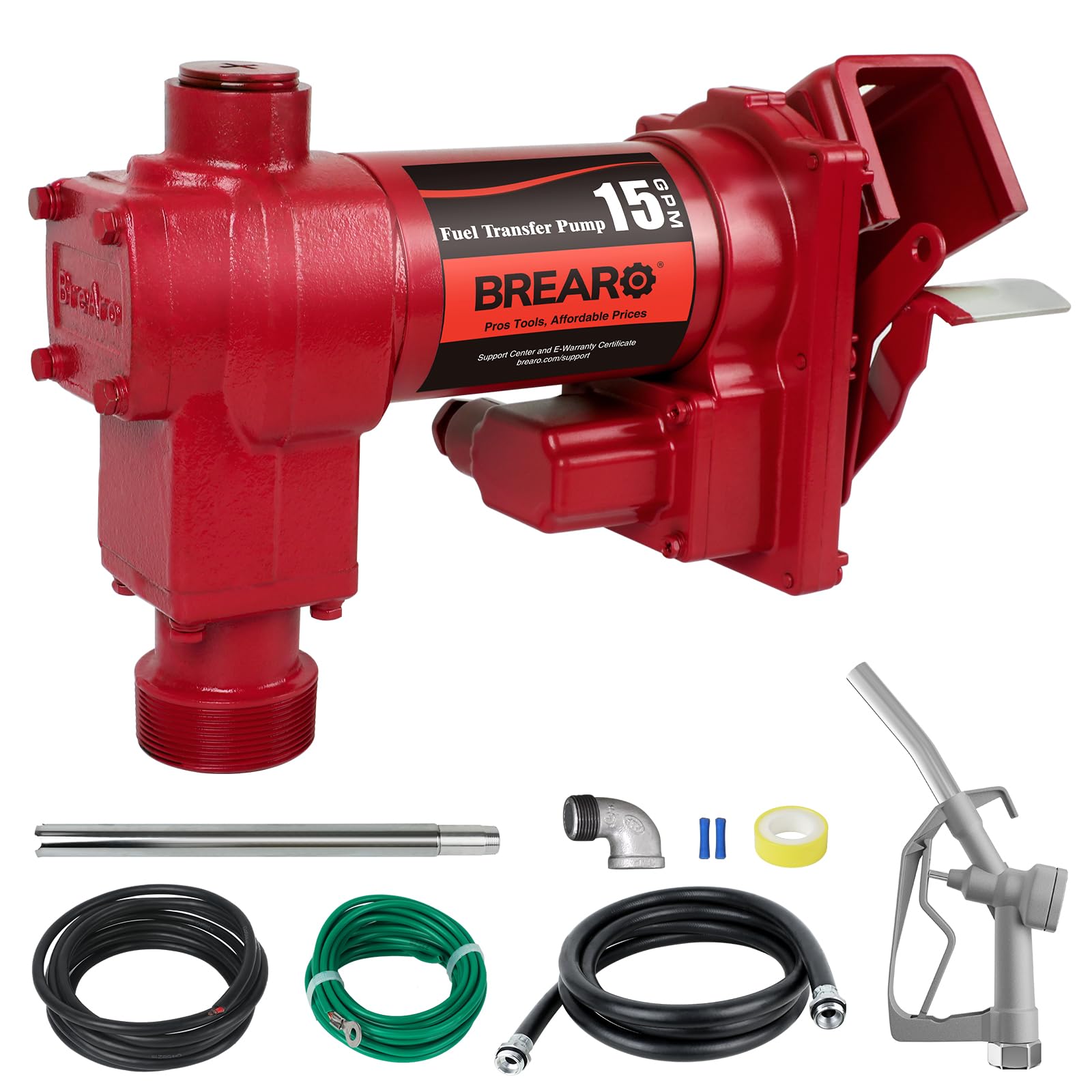 Amazon.com: Fuel Transfer Pump 12 Volt 15 GPM High Flow DC Fuel Pump w ...