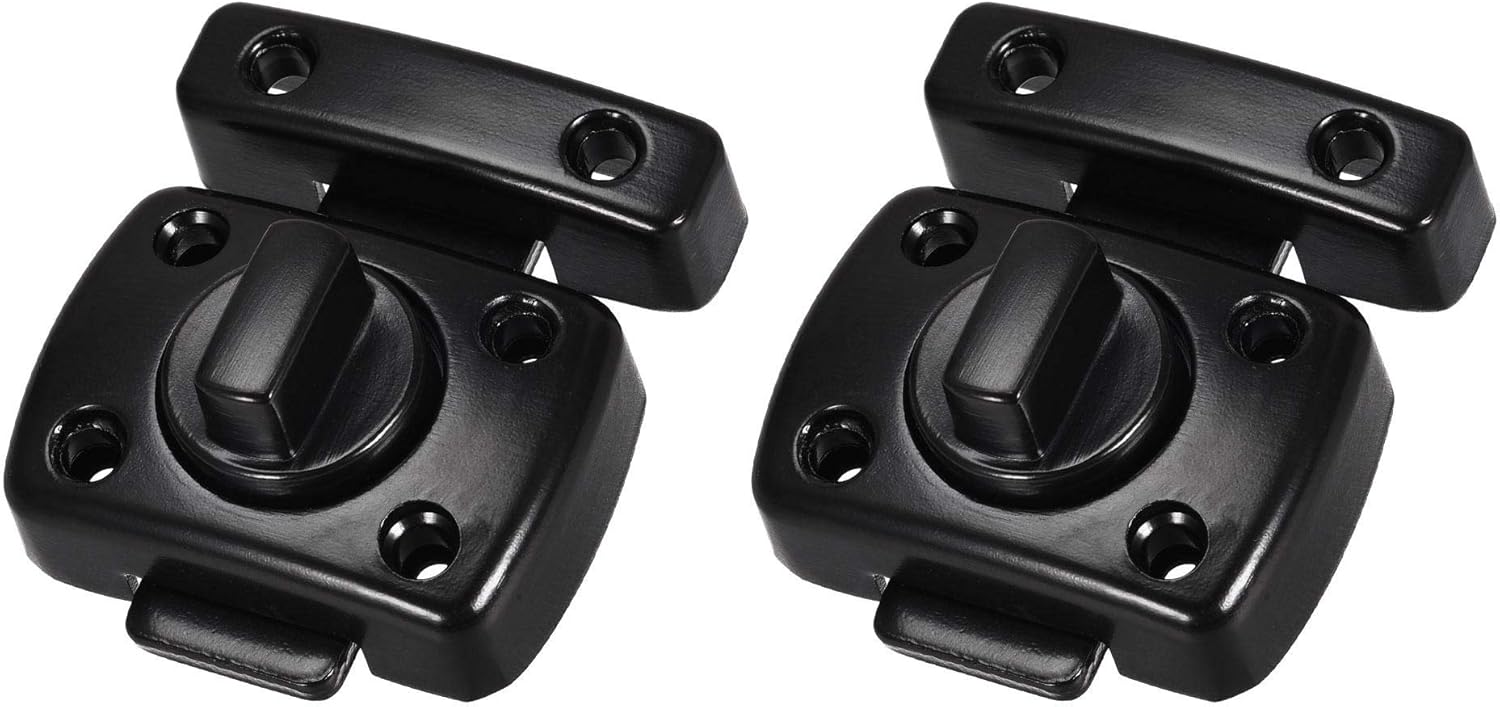 Amazon.com: uxcell Rotate Bolt Latch, 42x30mm Zinc Alloy Gate Latches ...