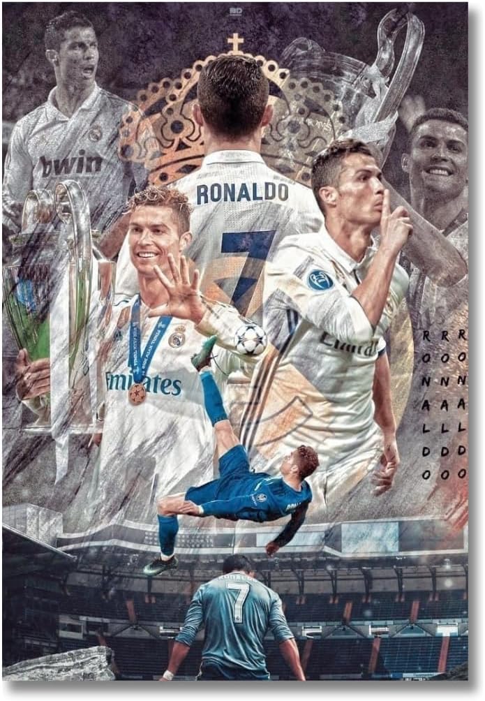 Cristiano Ronaldo | Football Posters for Wall | A3 and A4 sizes | 400 ...