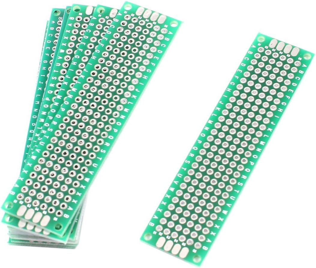 Amazon.com: GFORTUN 10 Pcs 2 cm x 8 cm Double-side Prototyping PCB ...