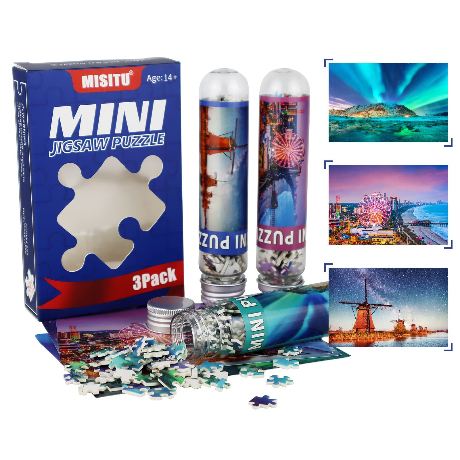 MISITU Small Jigsaw Puzzles for Adults Mini Puzzles 150 Pieces Small ...