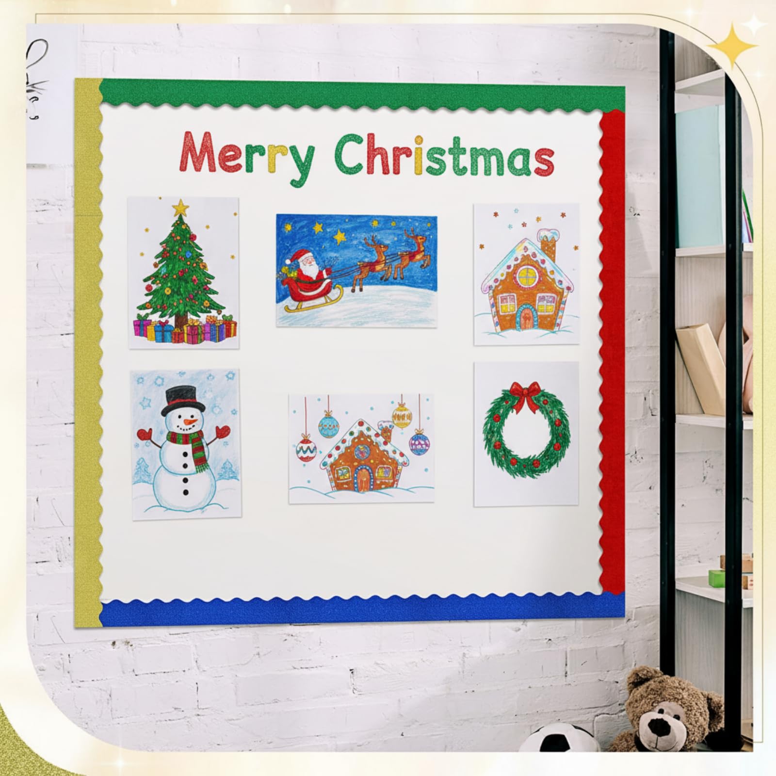 Snapklik.com : TaoBary 6 Rolls 196.8 Ft Christmas Winter Classroom ...