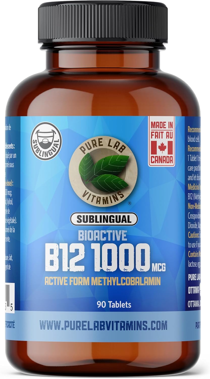 Amazon.com: Pure Lab Vitamins - Sublingual Bioactive B12 1000mcg, 60 ...