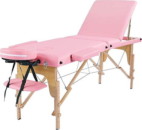 Yaheetech Portable Massage Table Folding Spa Beauty Bed Lightweight ...