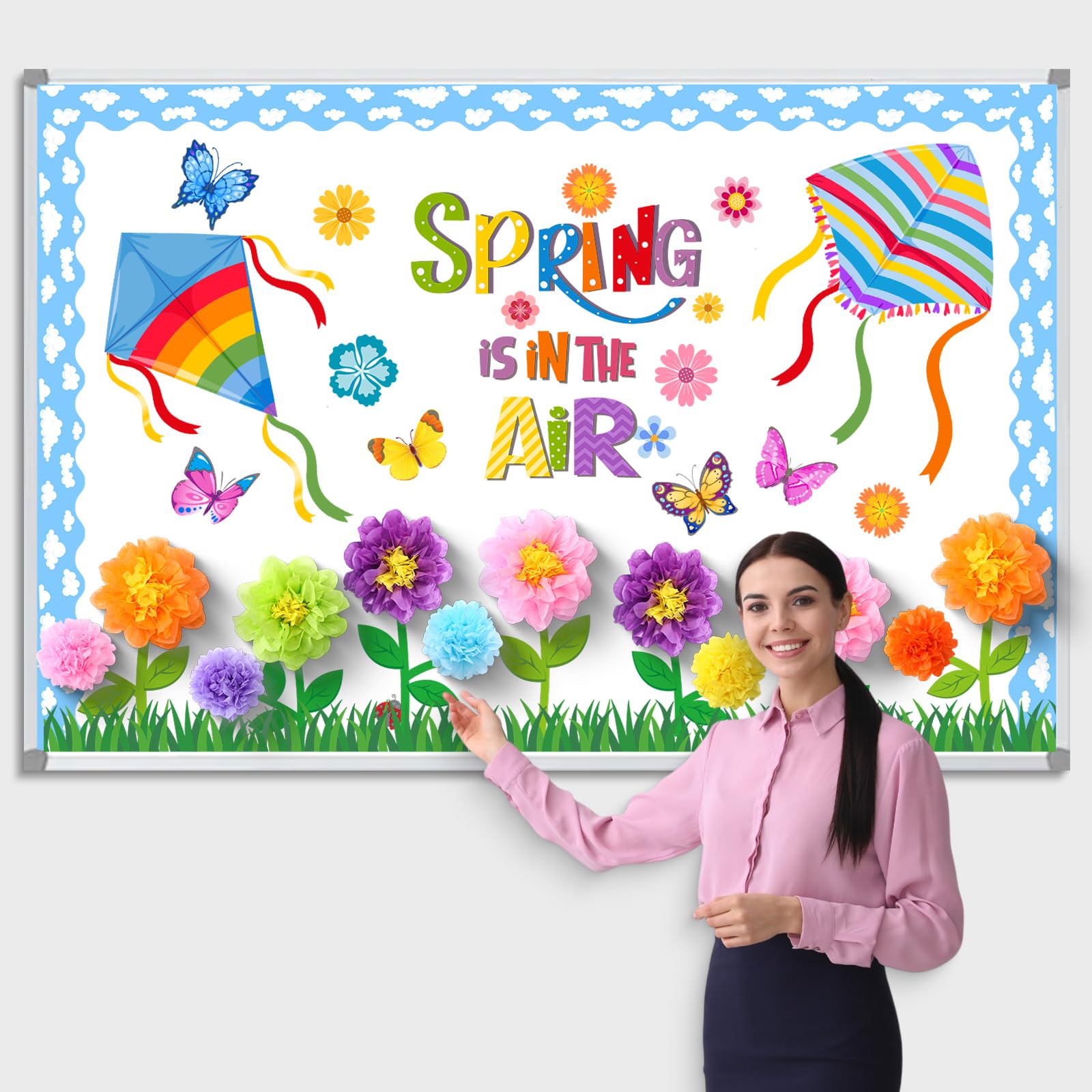 Snapklik.com : Blosssound 86 Pcs Spring Is In The Air Bulletin Board ...