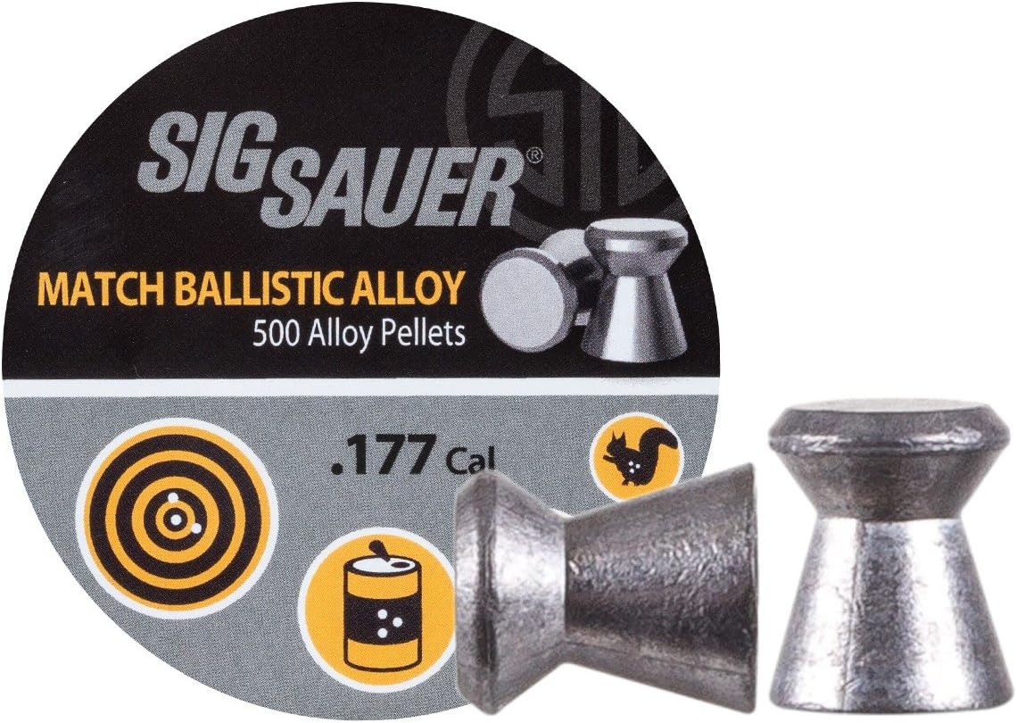 Amazon.com : Sig Sauer Pellet, 177 Cal, Match Ballistic Alloy, Non-Lead ...