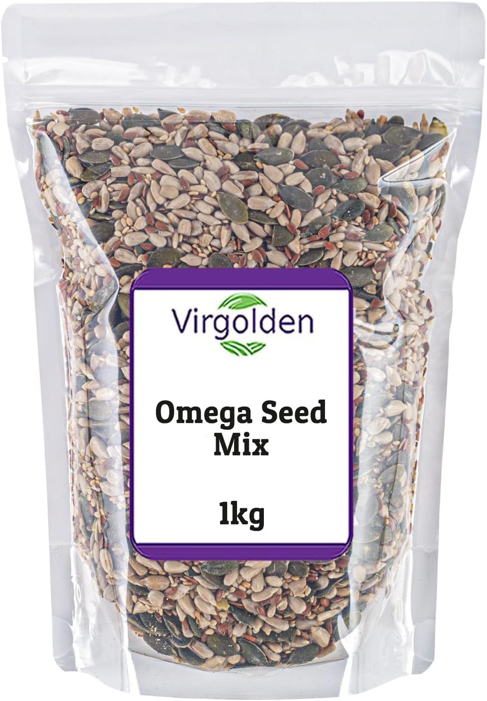 Omega Seed Mix 1kg by Virgolden - 4 Seeds Mix with Pumpkin, Sunflower ...
