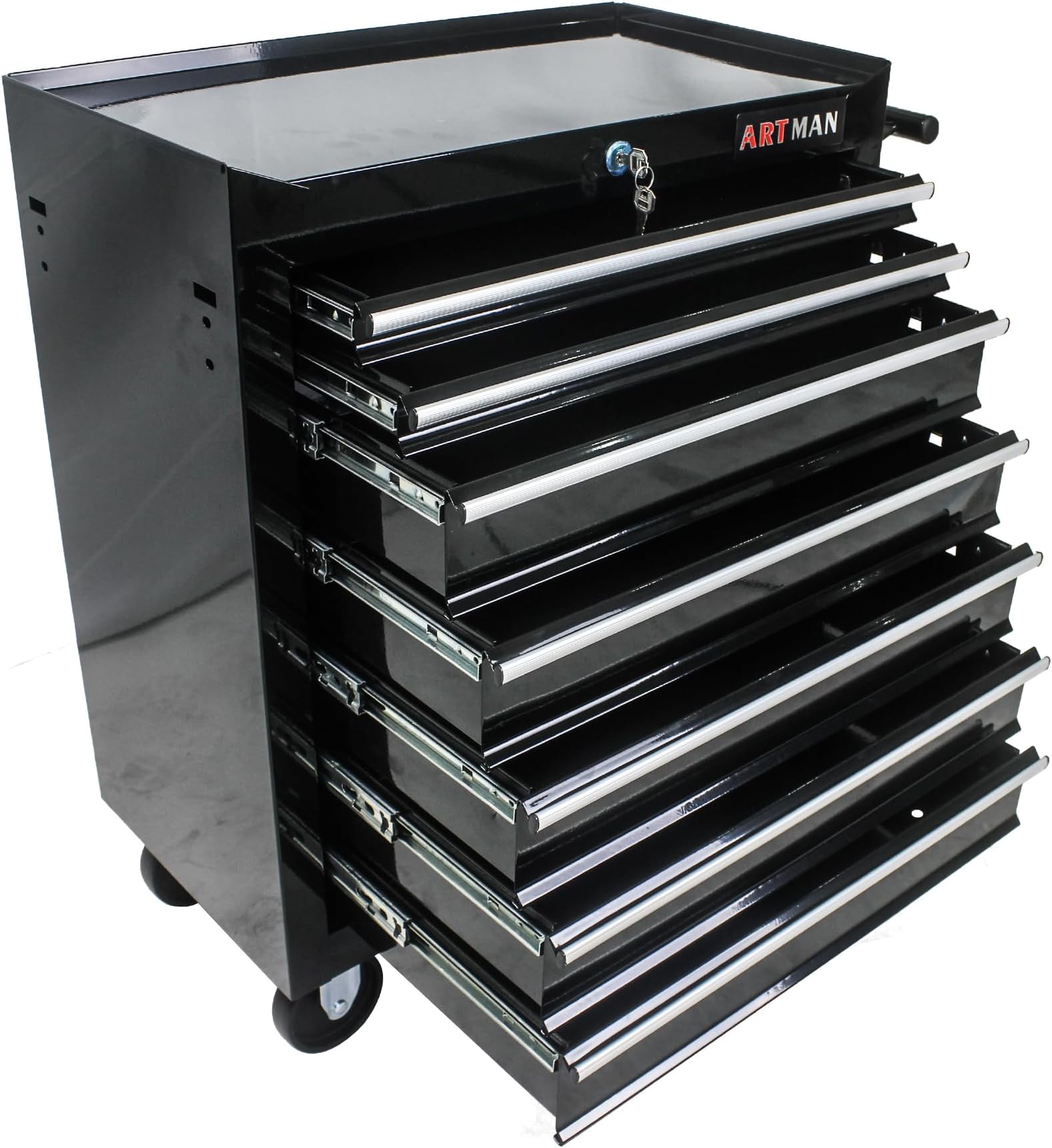 Amazon.com: Husky 26 in. W 4-Drawer Rolling Cabinet Tool Box Chest in ...