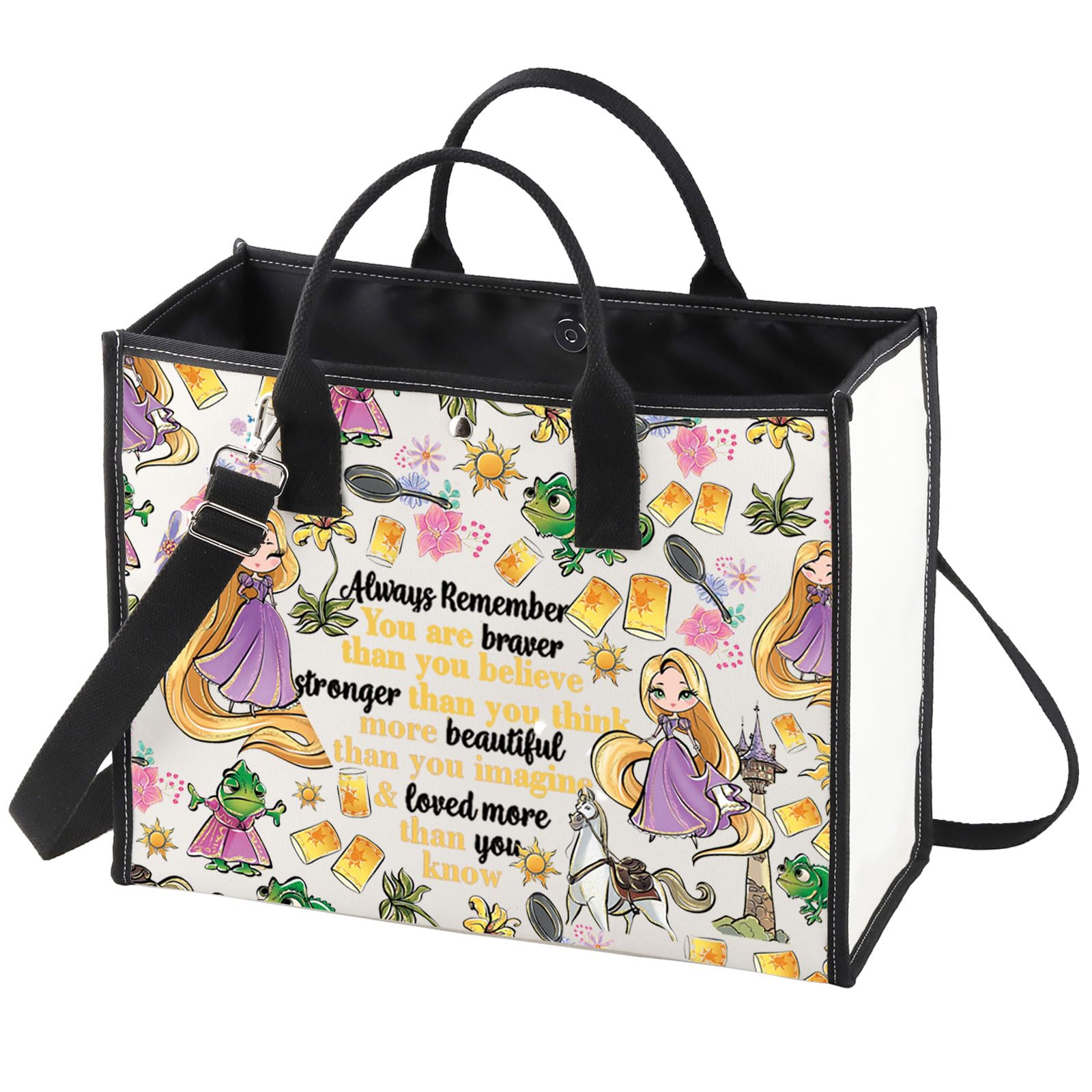 WZMPA Princess Rapunzel Tote Bag Rapunzel Fans Gift You are Braver ...