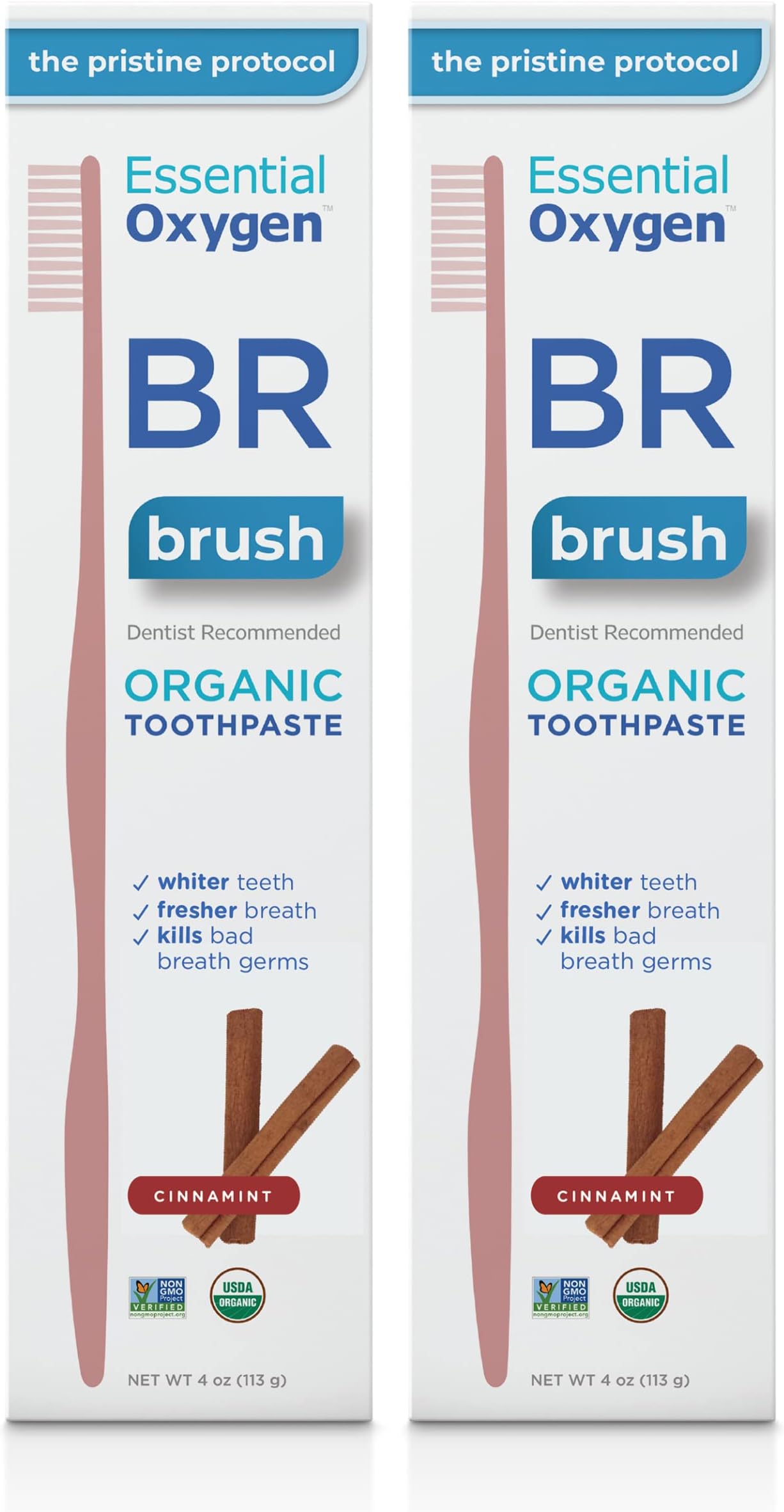 Amazon.com: Essential Oxygen BR Organic Toothpaste Peppermint 4 oz ...