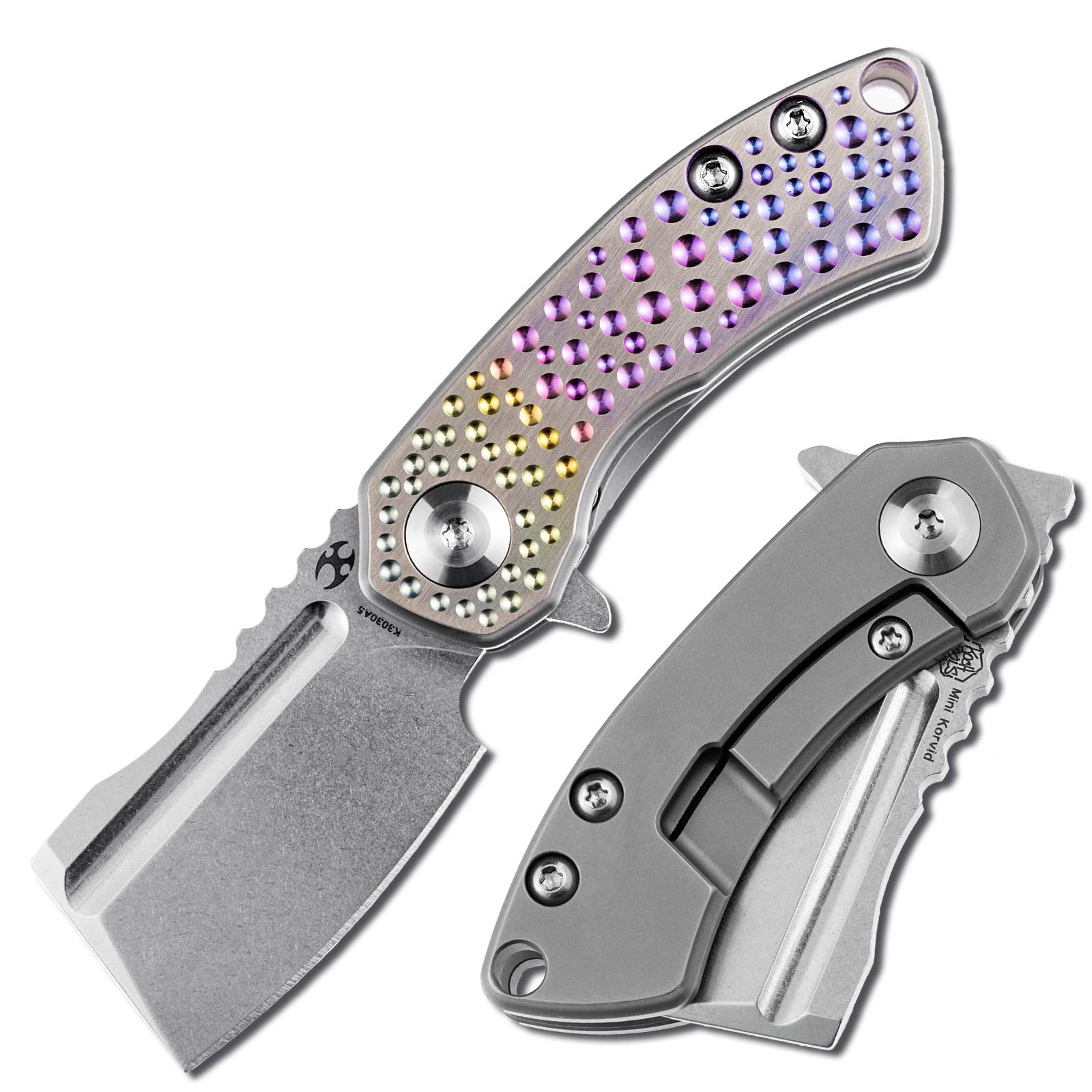 Amazon.com: KANSEPT Knives Mini Korvid Cleaver Mini Pocket Knife for ...