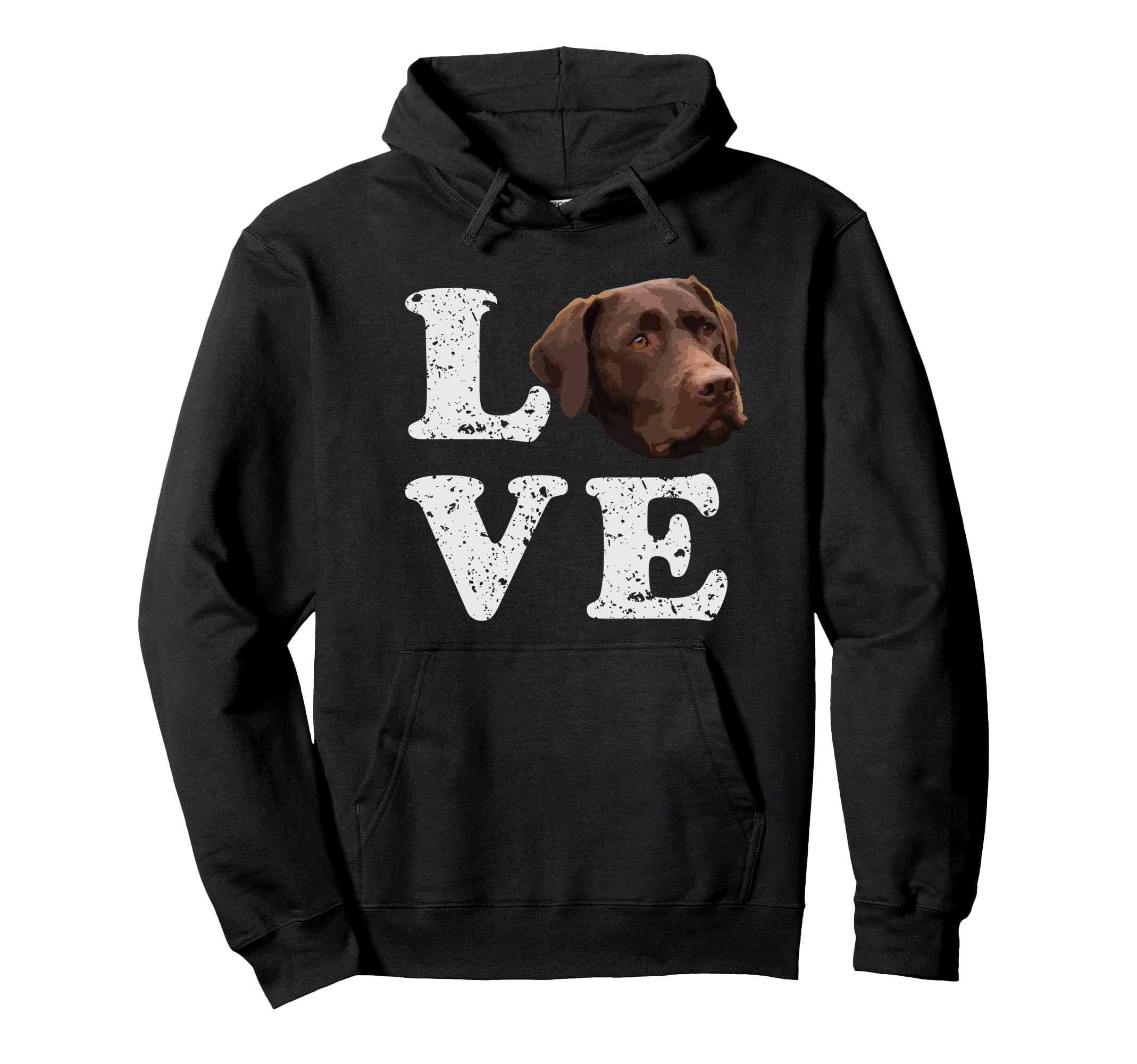 Amazon.com: I Love My Chocolate Lab Hoodie | Labrador Retriever Dog ...