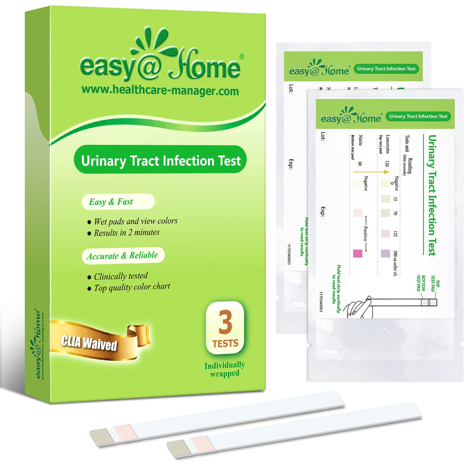 Amazon.com: Easy@Home Urinary Tract Infection Tests: UTI Testing Strips ...