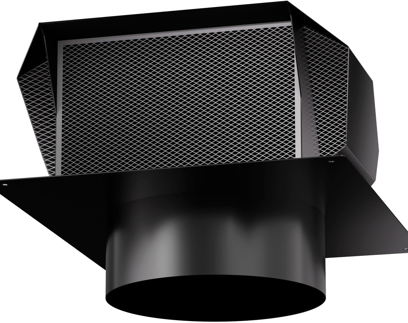 Builder's Best 84035 Galvanized Steel Roof Vent Cap with Damper ...