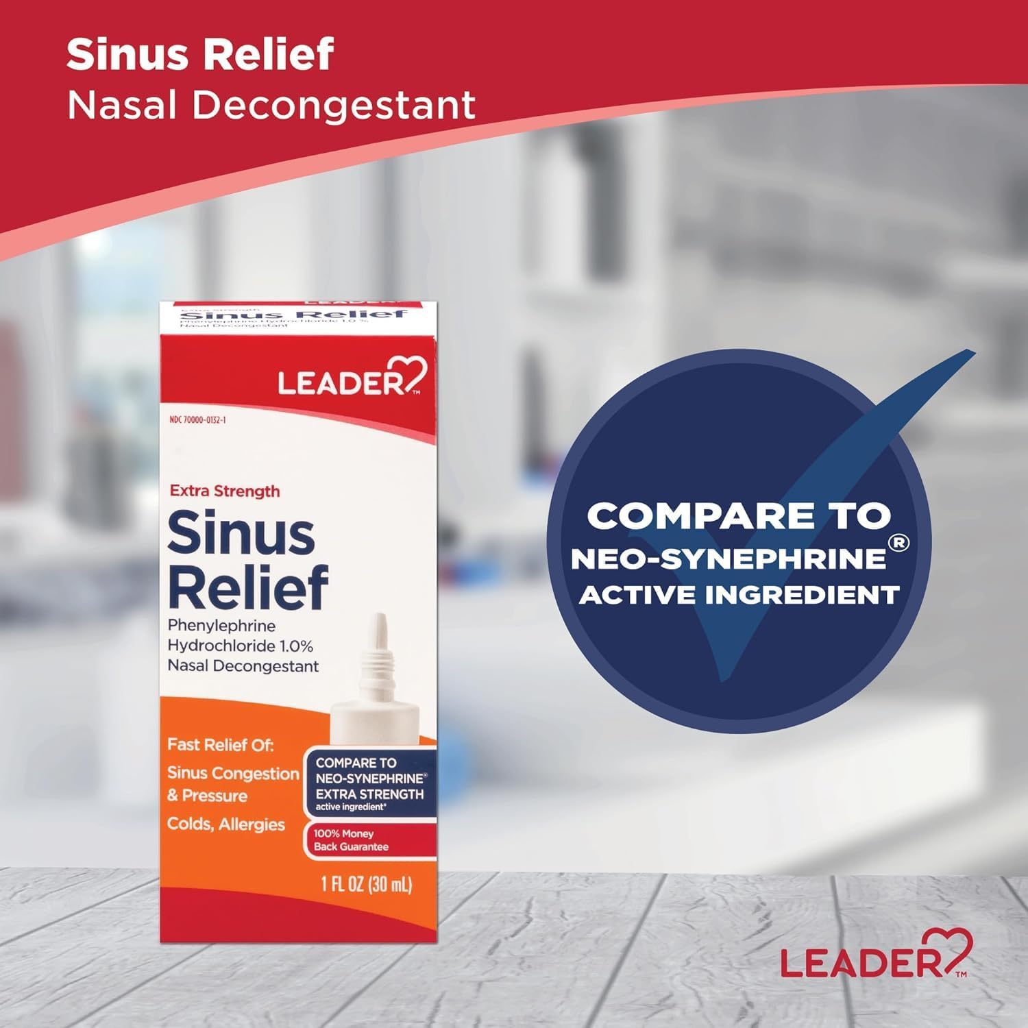 Snapklik.com : Leader Extra Strength Sinus Relief, Fast Acting, Sinus ...