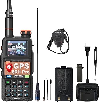 Amazon.com: BAOFENG 5RH Pro GPS Walkie Talkie APRS Radio Upgraded UV-5RH 10W High Power 640 ...