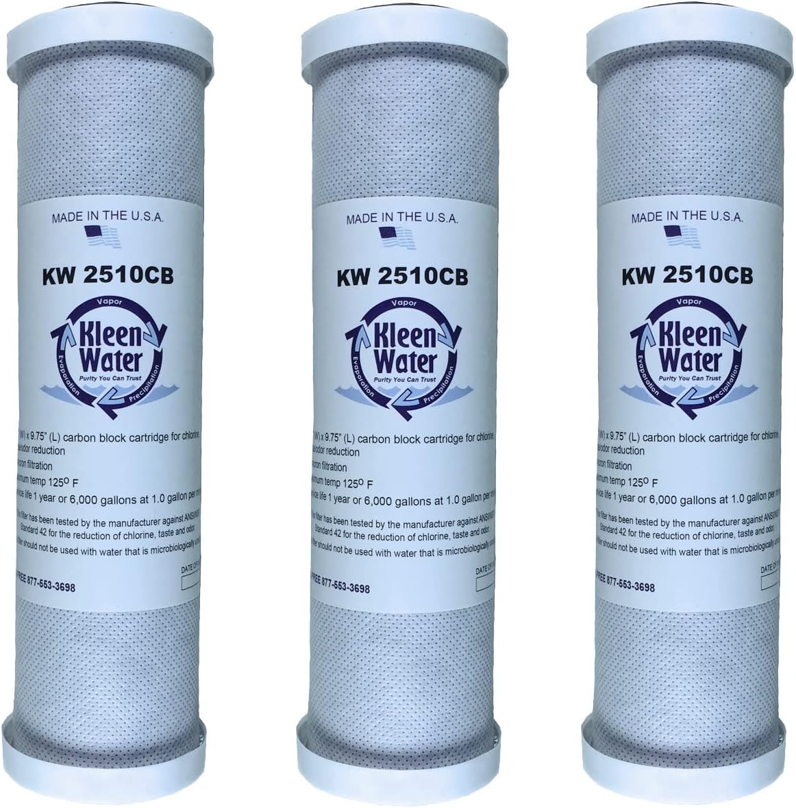 Amazon.com: CFS – 3 Pack Sediment Replacement Water Filter Cartridges ...
