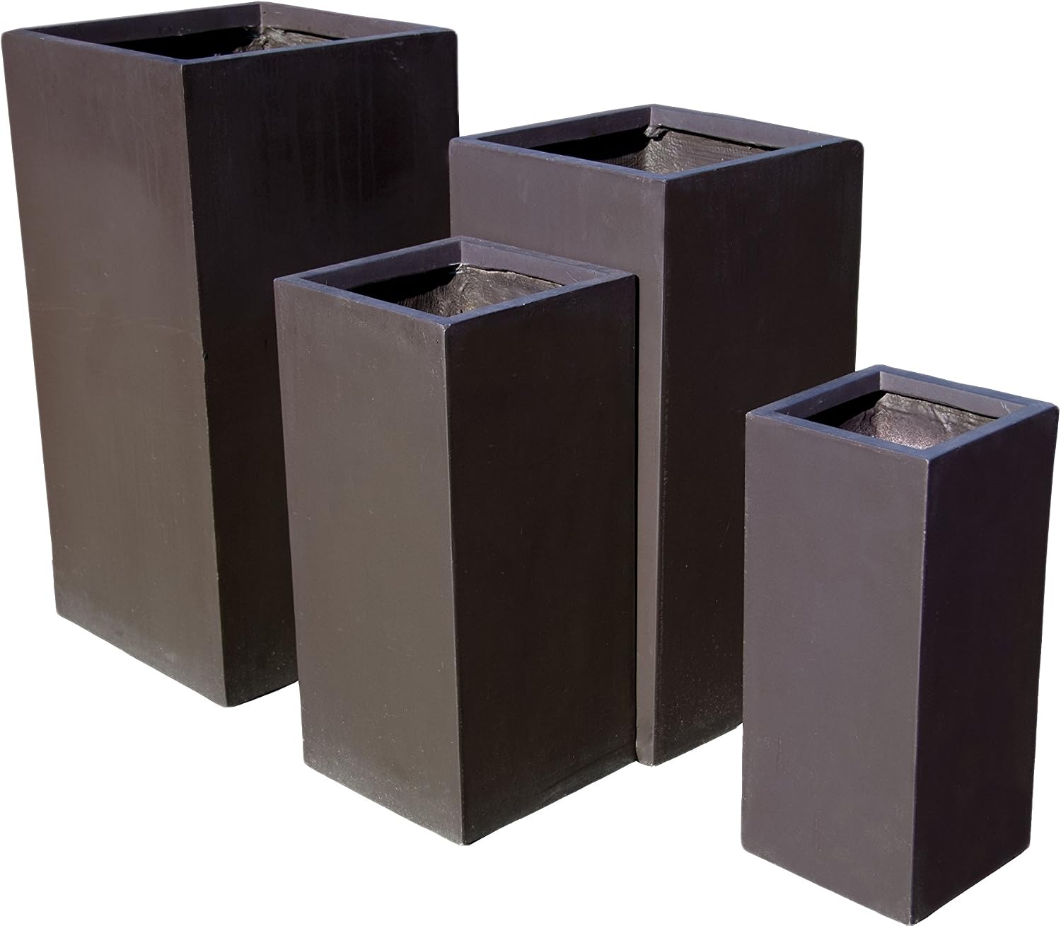 Amazon.com : Metropolis FS-0002DB-S4 Fiber Stone Outdoor Pottery ...